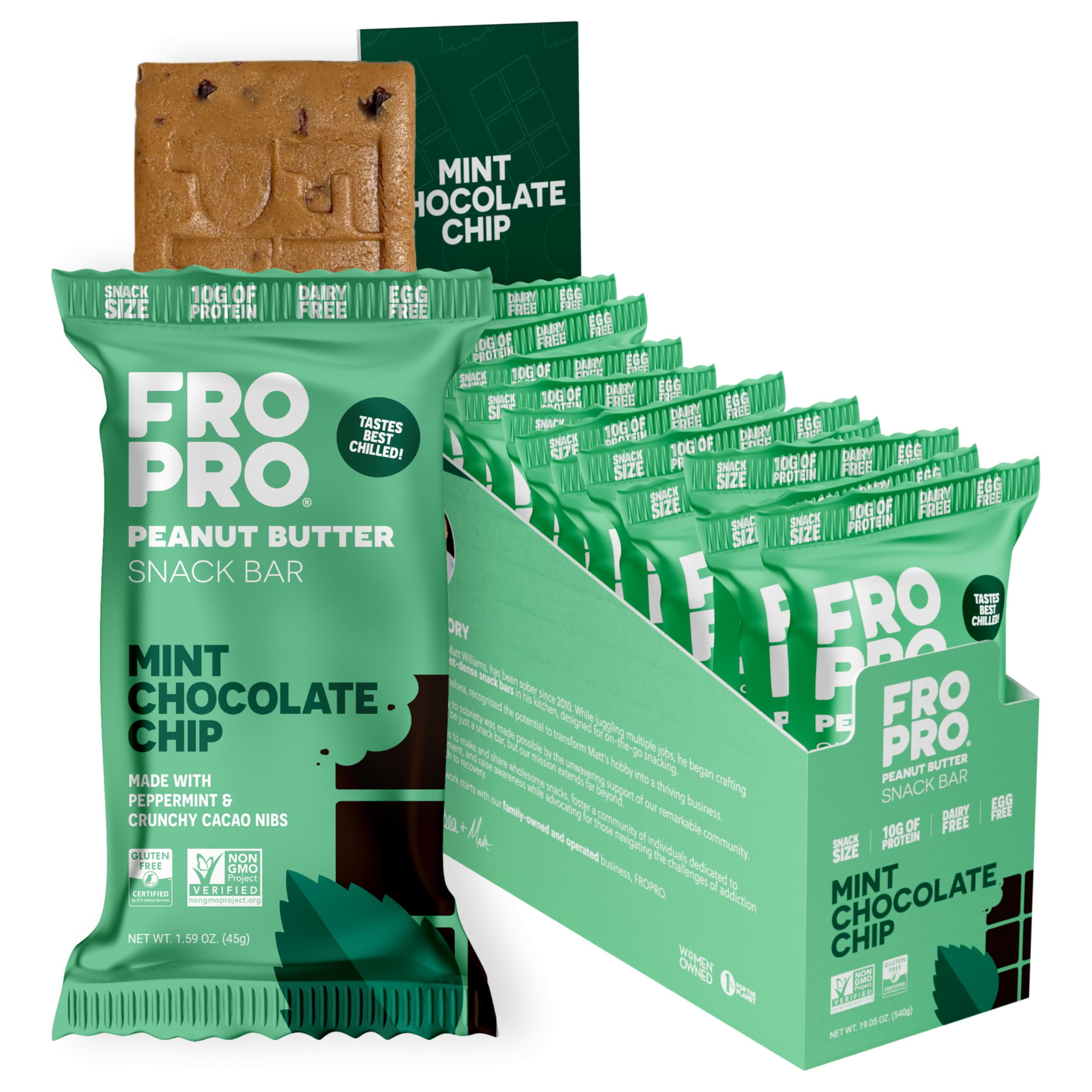 FROPRO Plant Protein Snack XEF1 Bars - Plant Based Protein Bars, All ...