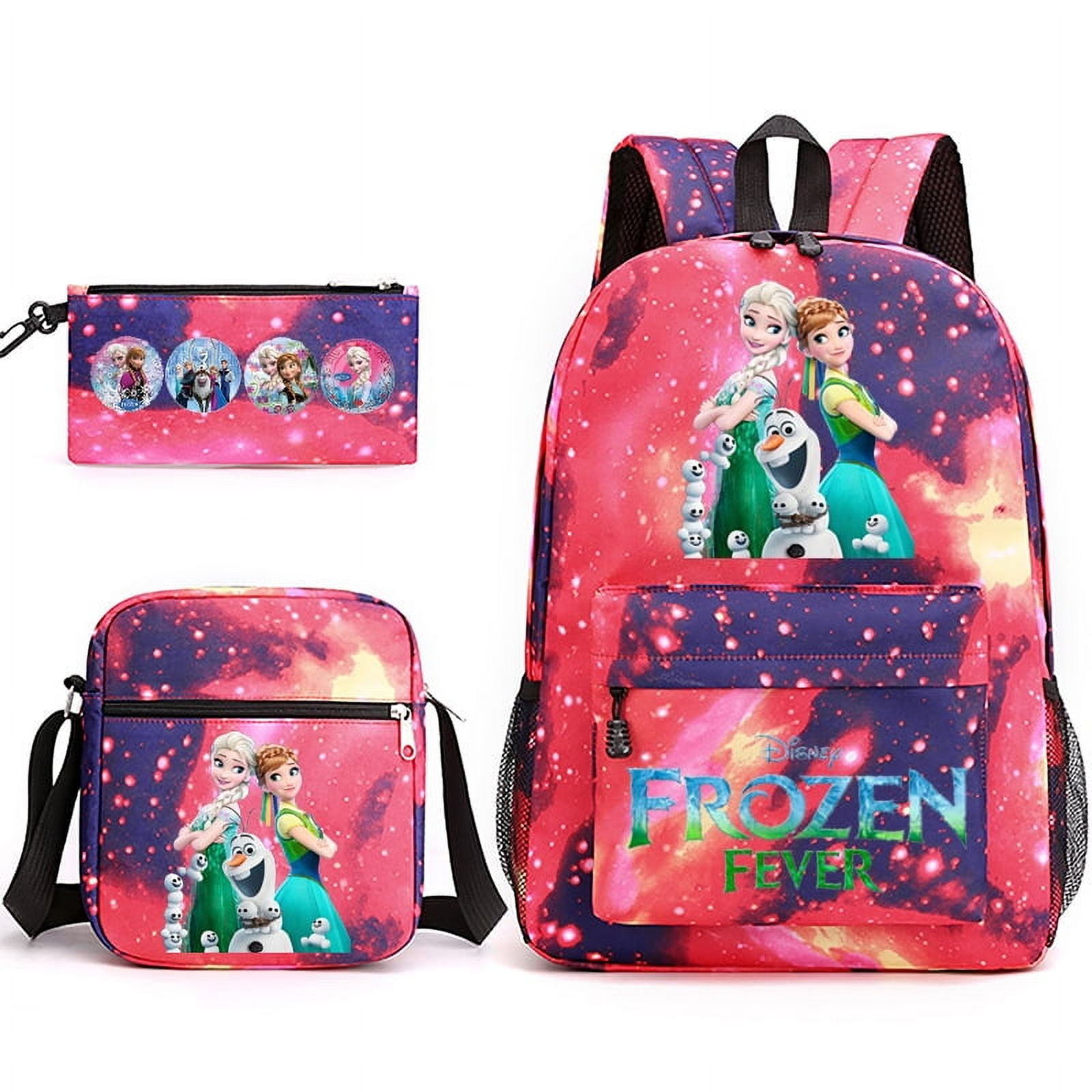 FROZEN Anime Backpacks Sets, Cartoon Laptop Backpack with Lunch Bag and ...