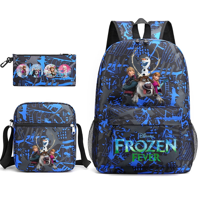FROZEN Anime Backpacks Sets, Cartoon Laptop Backpack with Lunch Bag and ...