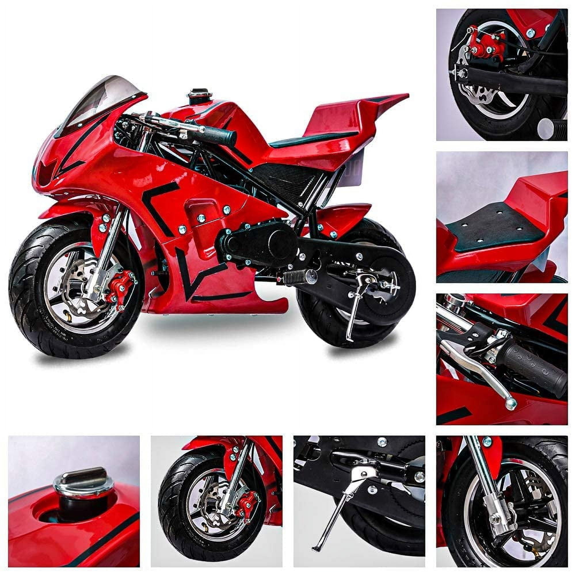 FRP 4 Stroke Pocket Bike 03, Pocket Bike for Kids W/ Strong Dual Brake ...