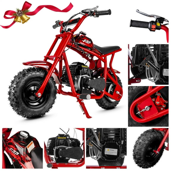 FRP Mini Dirt Bike GMB100 Basic, 99CC Gas Powered Mini Bike 4-Stroke ...