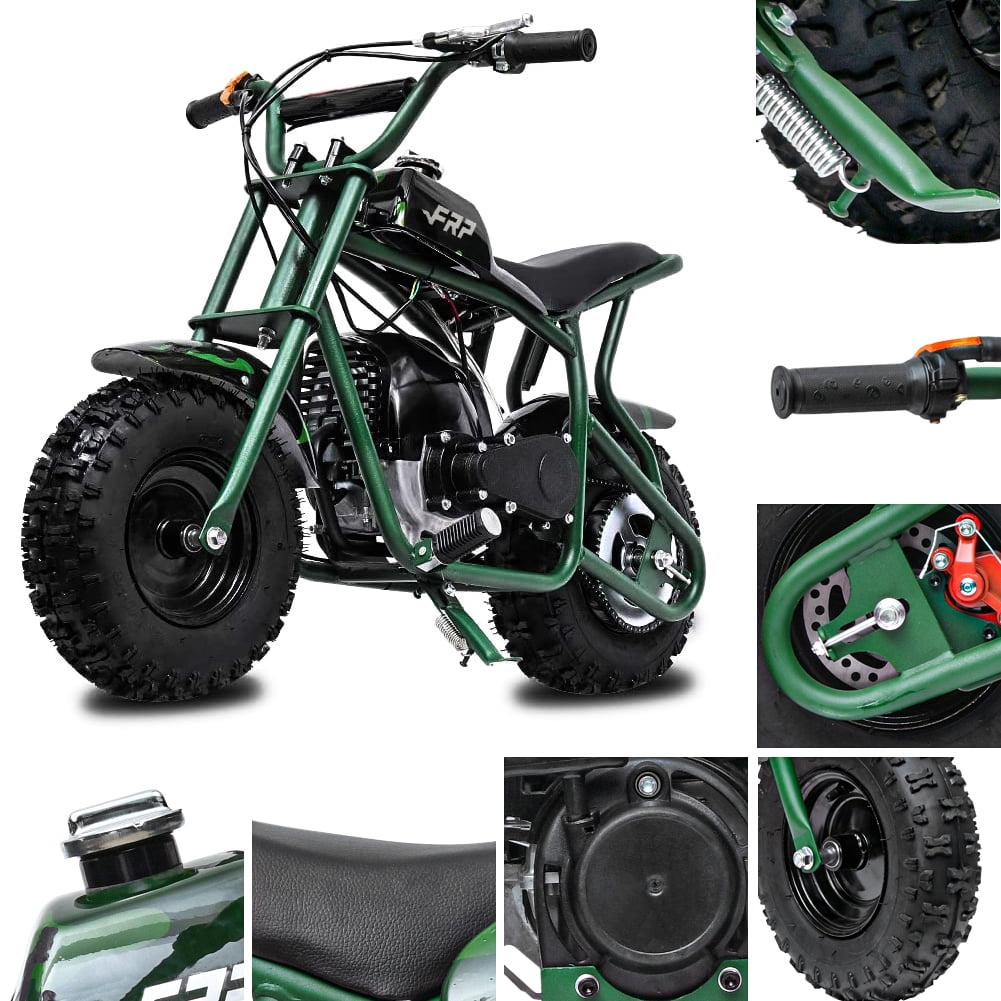 FRP DB003 50CC 2-Stroke Kids Mini Dirt Bike, Gas Powered Off-Road Bike ...