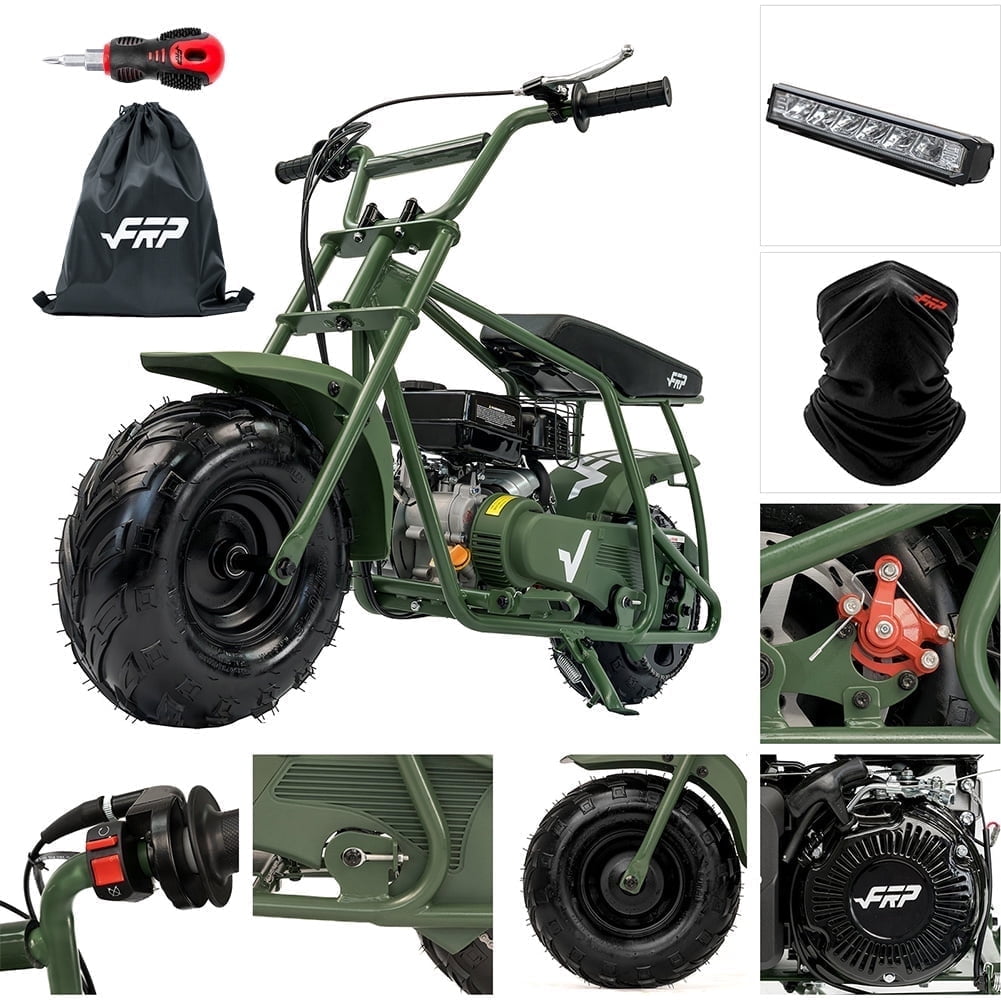 FRP Enhanced Package GMB100 Gas Powered Mini Dirt Bike 99CC for Teens ...