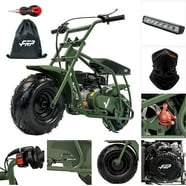 Coleman Powersports B200RSV 196cc Gas Powered Mini Bike, Rear Suspension Off-Road Motorcycle Up ...