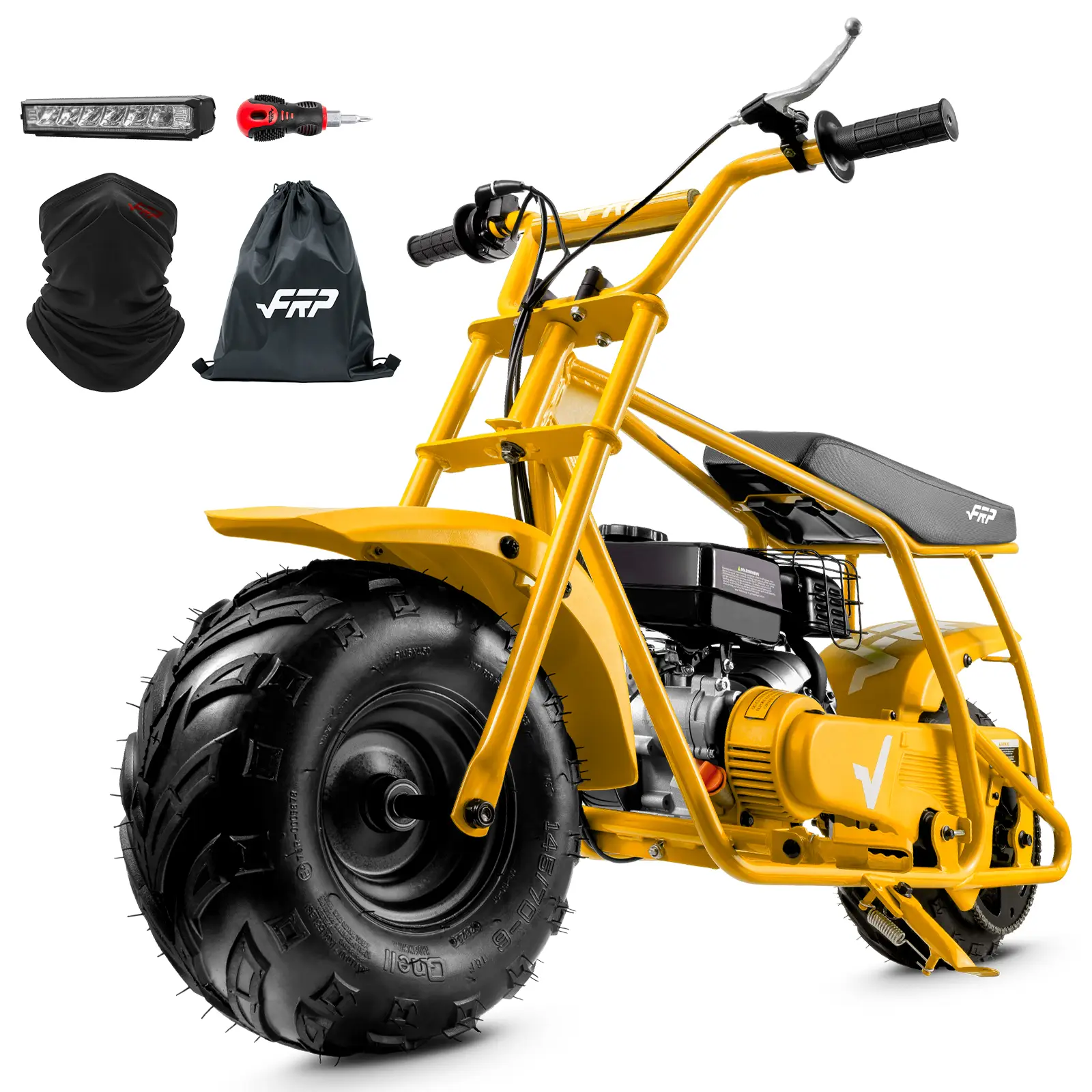 FRP Enhanced Package GMB100 Gas Powered Mini Dirt Bike 99CC for Teens ...