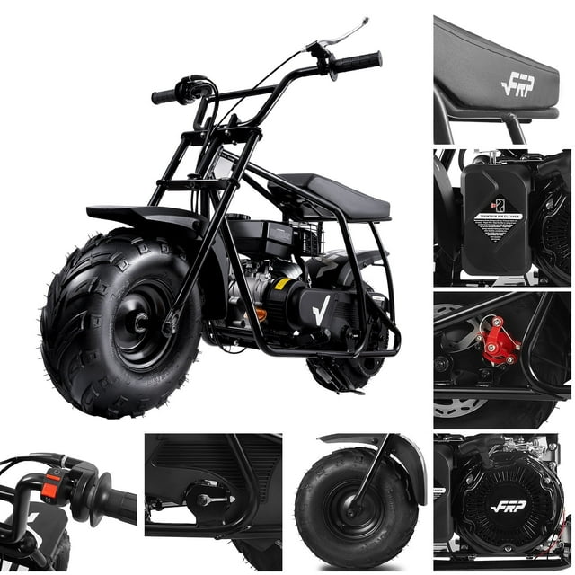 FRP Mini Dirt Bike GMB100 Basic, 99CC Gas Powered Mini Bike 4-Stroke ...