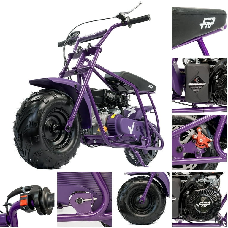Off-road Trail Bike For Kids FRP GMB100 99CC Gas Mini Dirt Bike - 4-Stroke 3HP Off-Road Mini ...