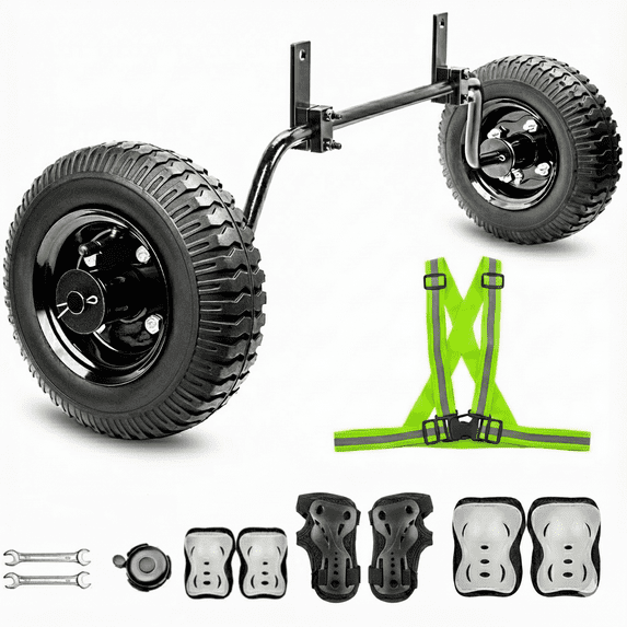 FRP Universal Training Wheels Kit for Kids Dirt Bike / Mini Bike, Adjustable 8" Wheels with 5/8 ...