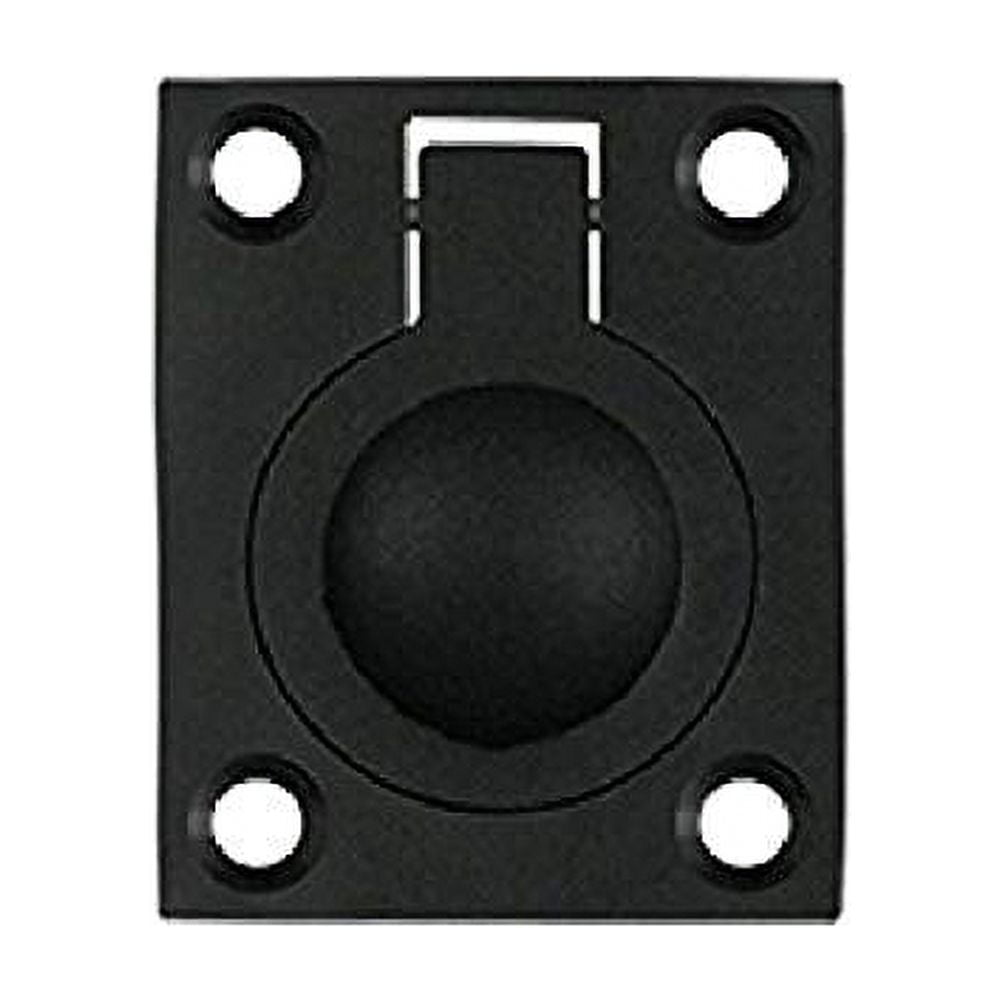 FRP175U19 1 3 4 Inch X 1 3 8 Inch Brass With Black Flush Ring Pull frp175u19-1-3-4-inch-x-1-3-8-inch-brass-with-black-flush-ring-pull
