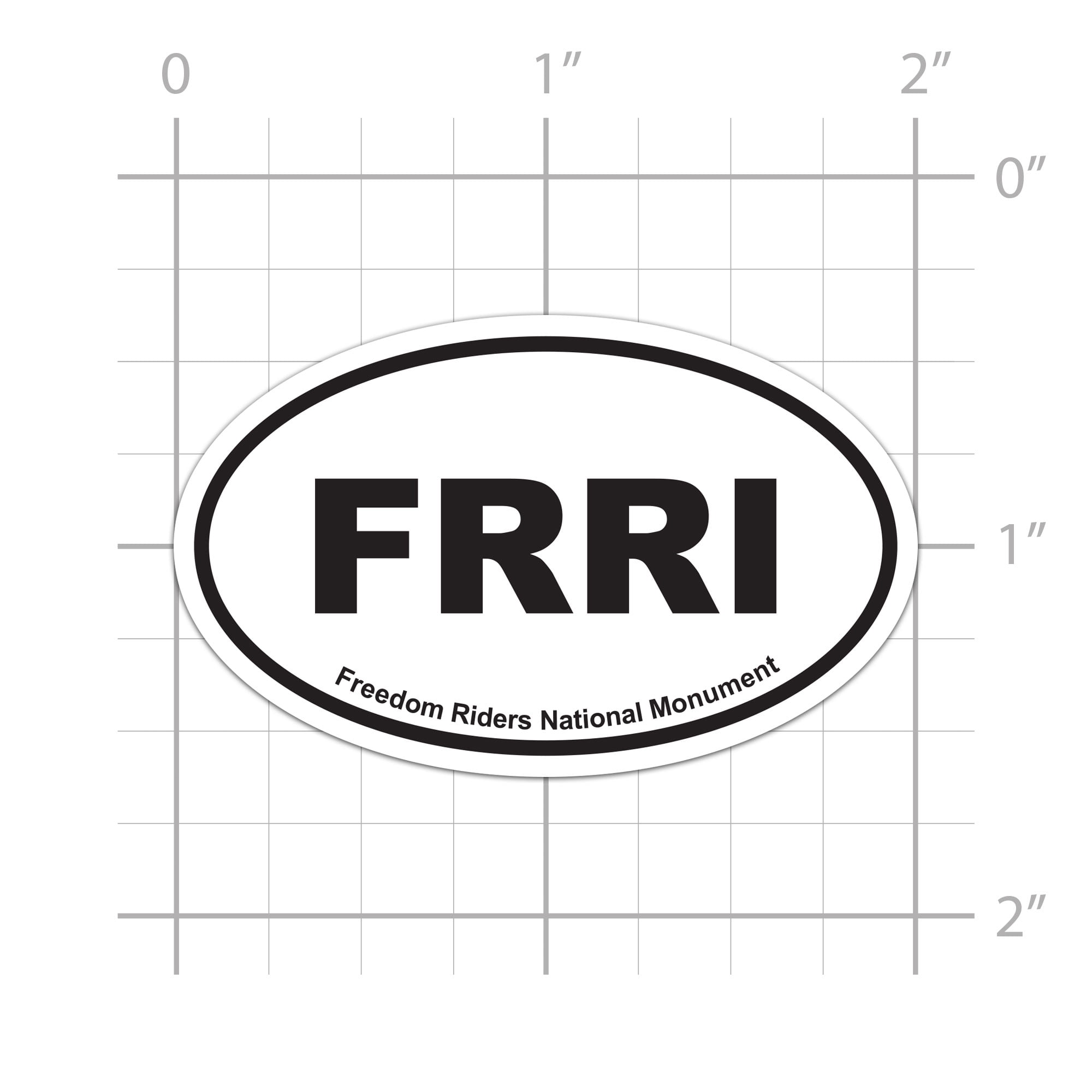 FRRI Freedom Riders National Monument Sticker for water bottle phone ...