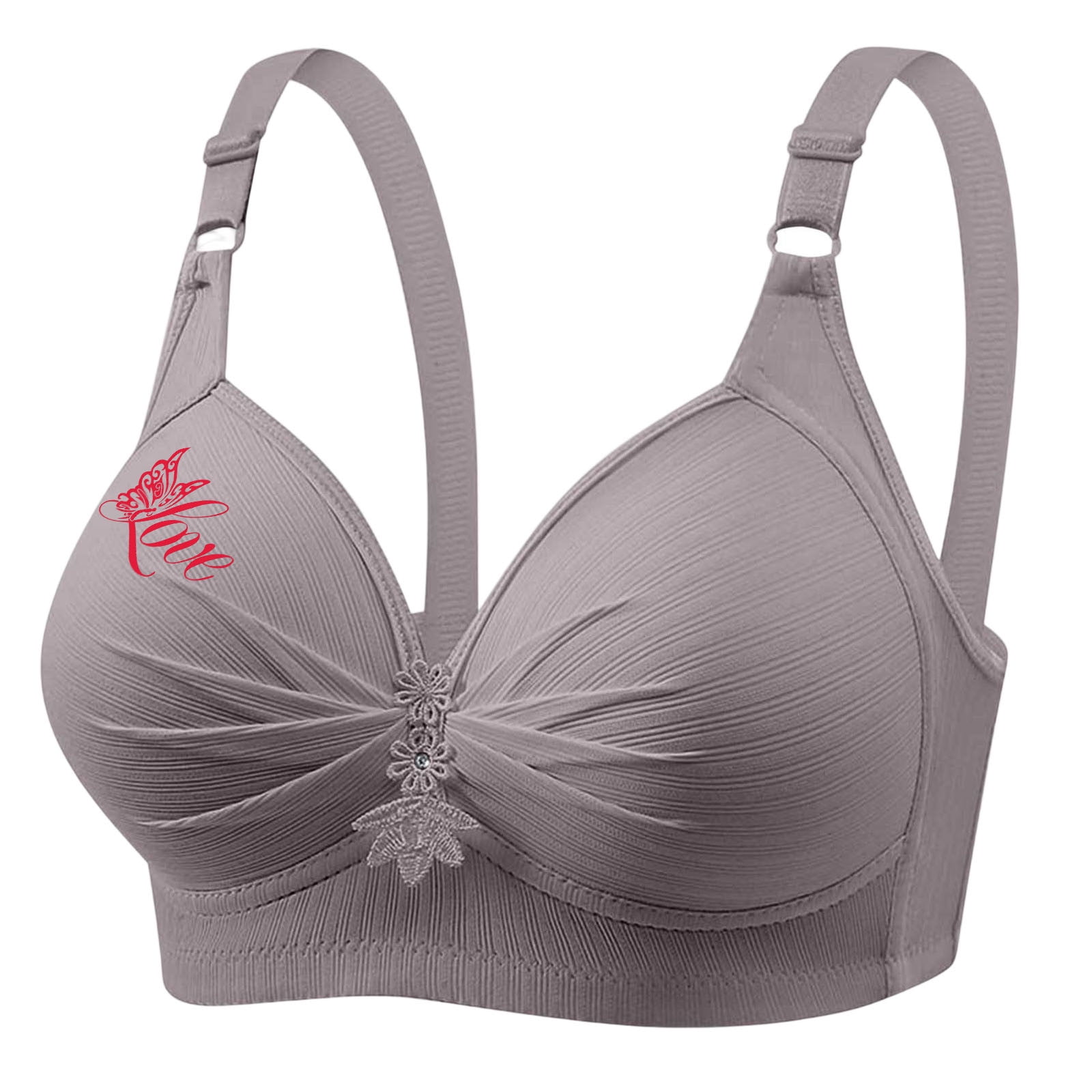 FRSASU Comfortable Seamless Full Coverage BC Bra for Women Wireless ...