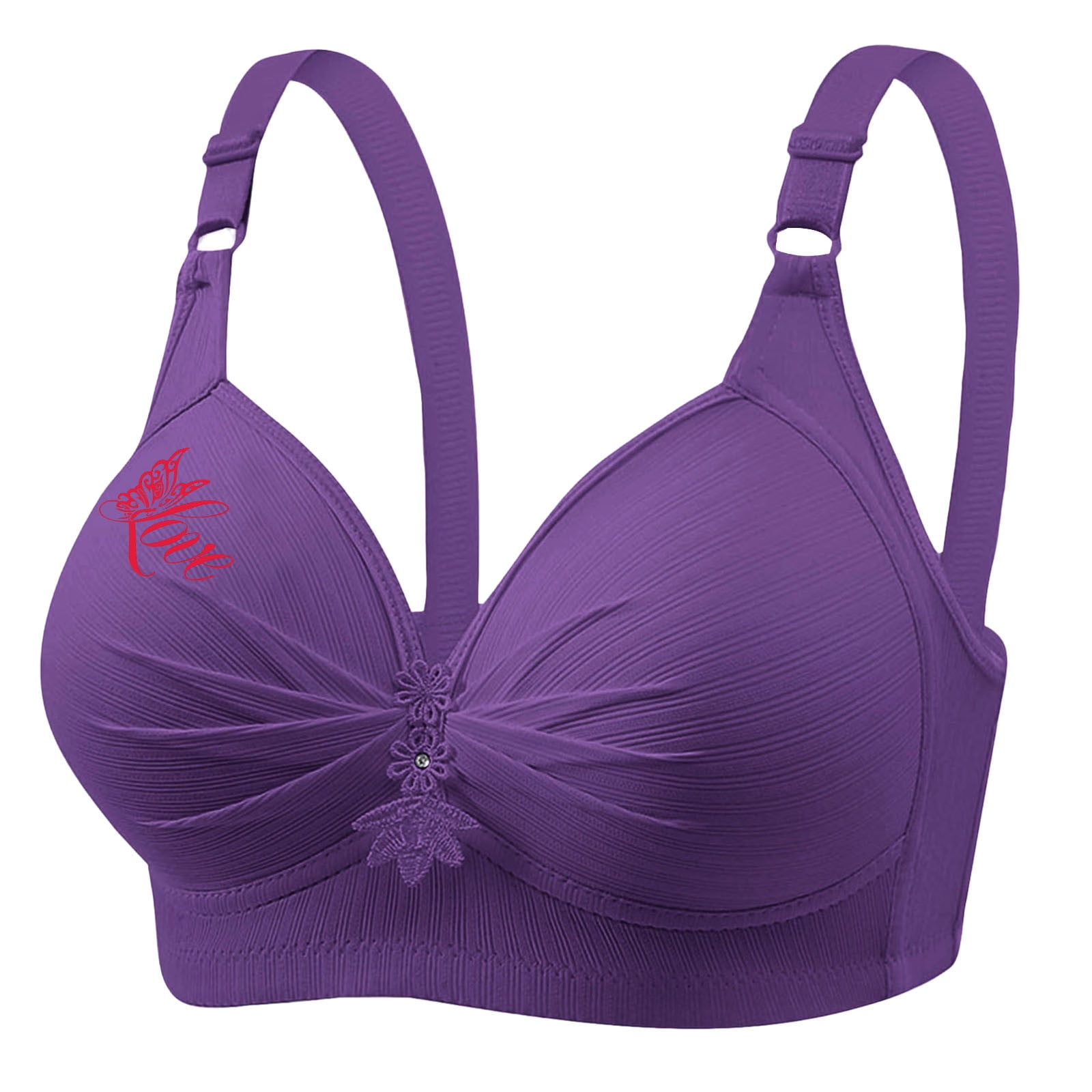 FRSASU Comfortable Seamless Full Coverage BC Bra for Women Wireless ...