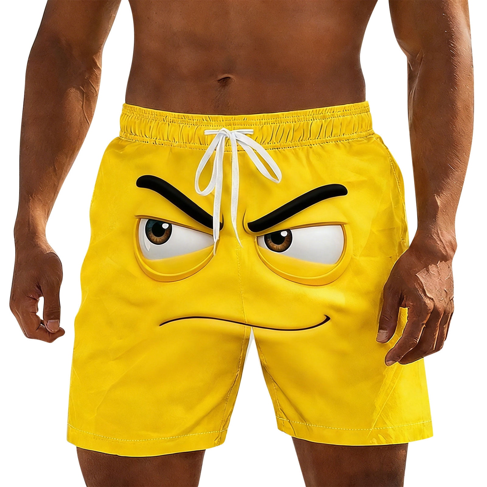 FRSASU Funny Emoji Short Funny Tees for Men Casual Cool Short Unique ...