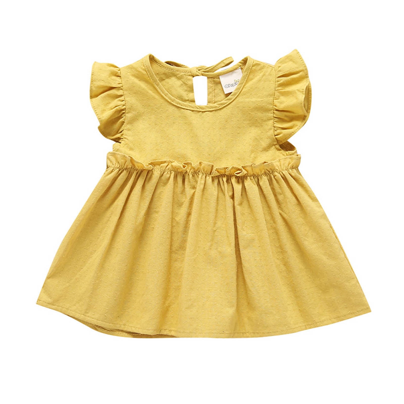 FRSASU Kids Clothing Clearance Toddler Kids A-Line Twirly Ruffle Dress ...