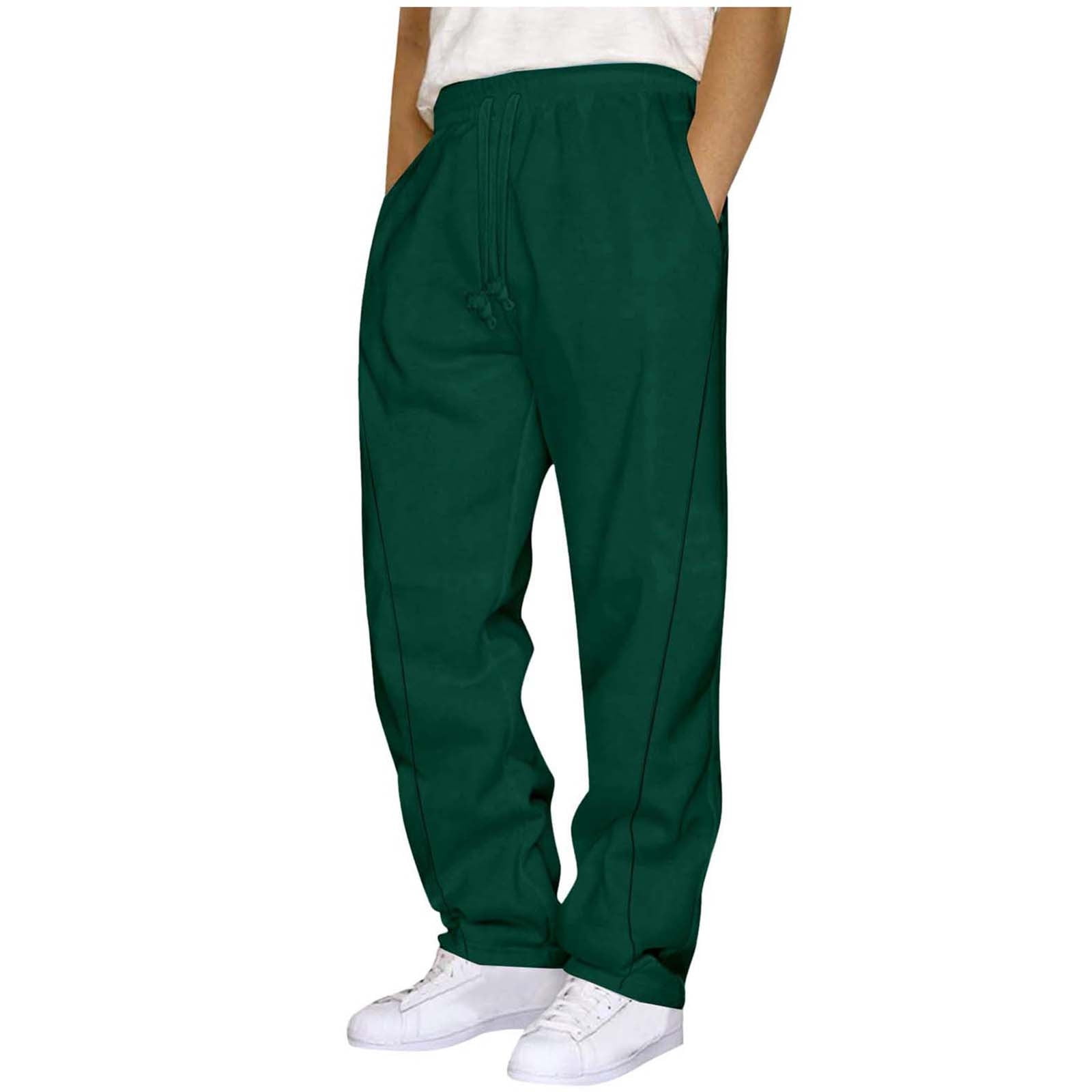 FRSASU Men's Lightweight Sweatpants Open Bottom Sweat Pants for Men ...