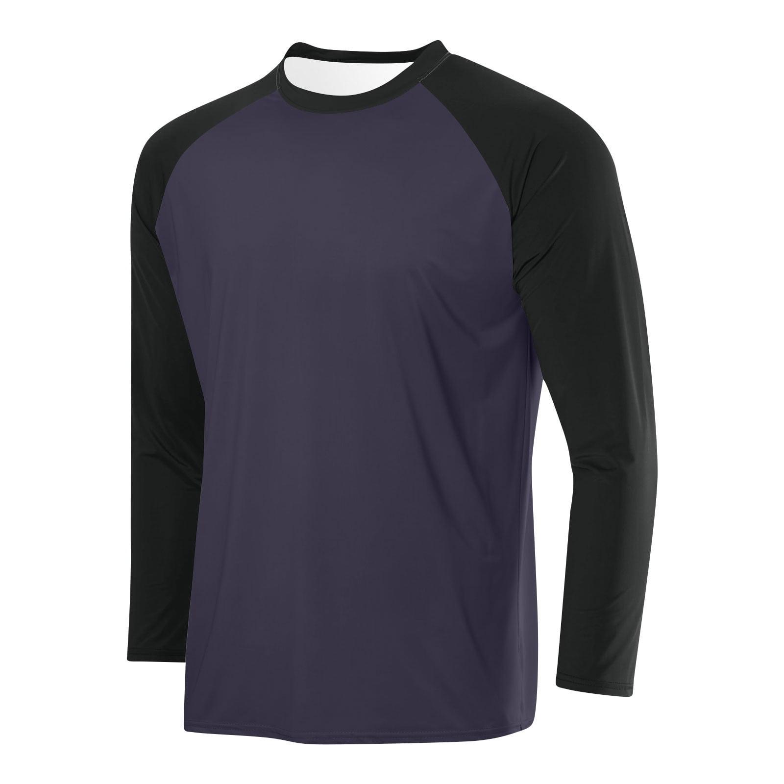 FRSASU Men's Long Sleeve Rash Guard Shirt Classic Round Neck Baseball ...