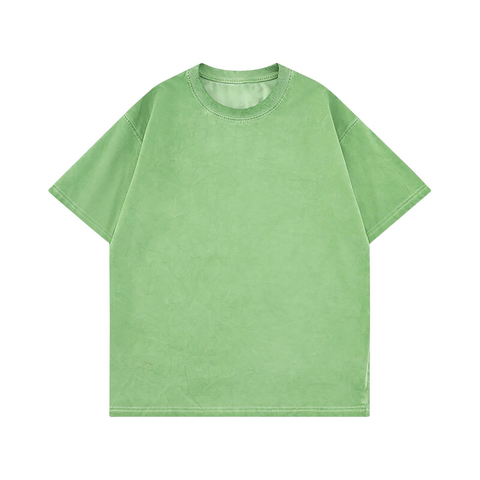 FRSASU Men's Oversized Cotton T-Shirts Loose Fit Vintage Washed Tee ...