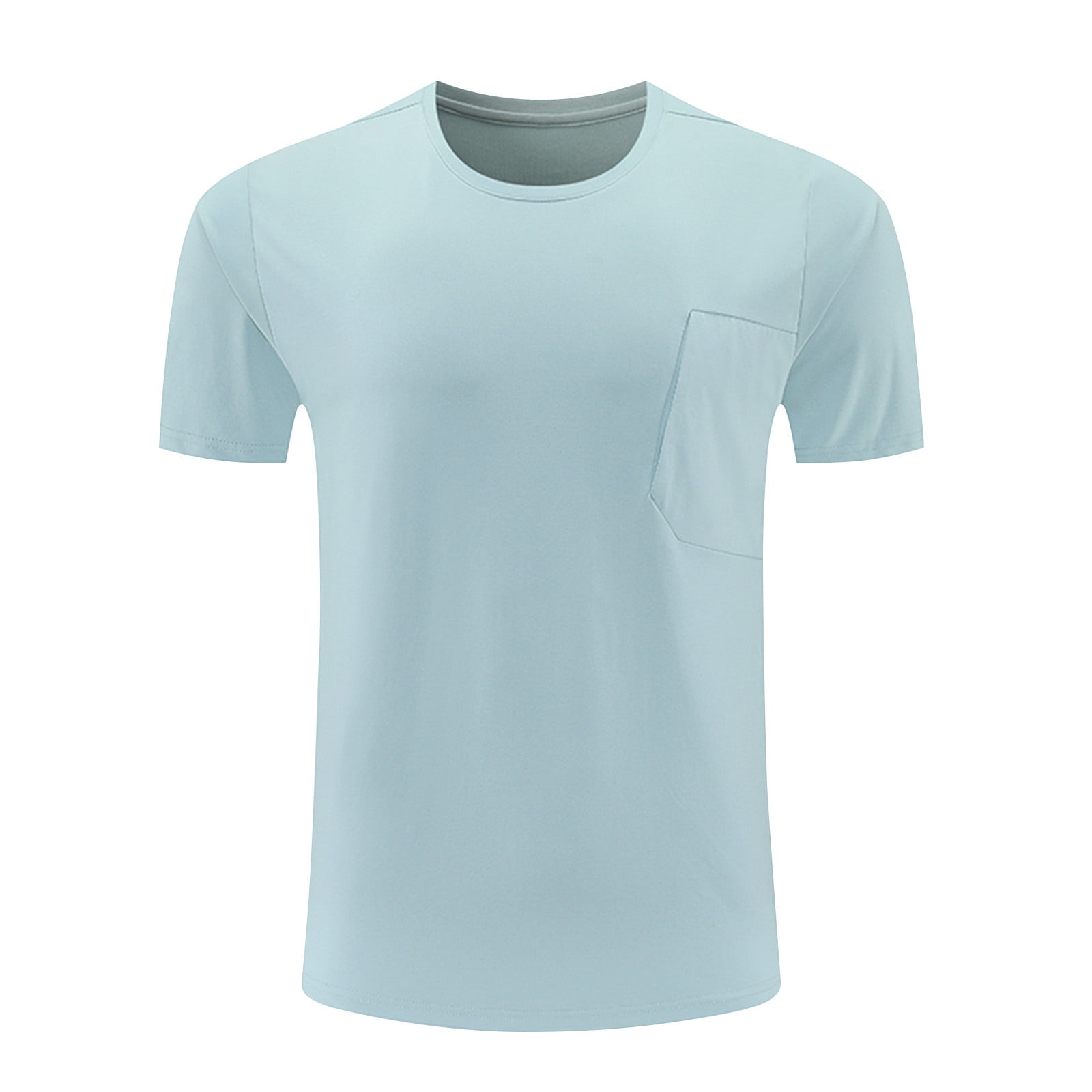 FRSASU Men's Pocket T-Shirt, Cool & Breathable Cotton Short Sleeve Tees ...