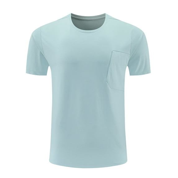 FRSASU Men's Pocket T-Shirt, Cool & Breathable Cotton Short Sleeve Tees ...