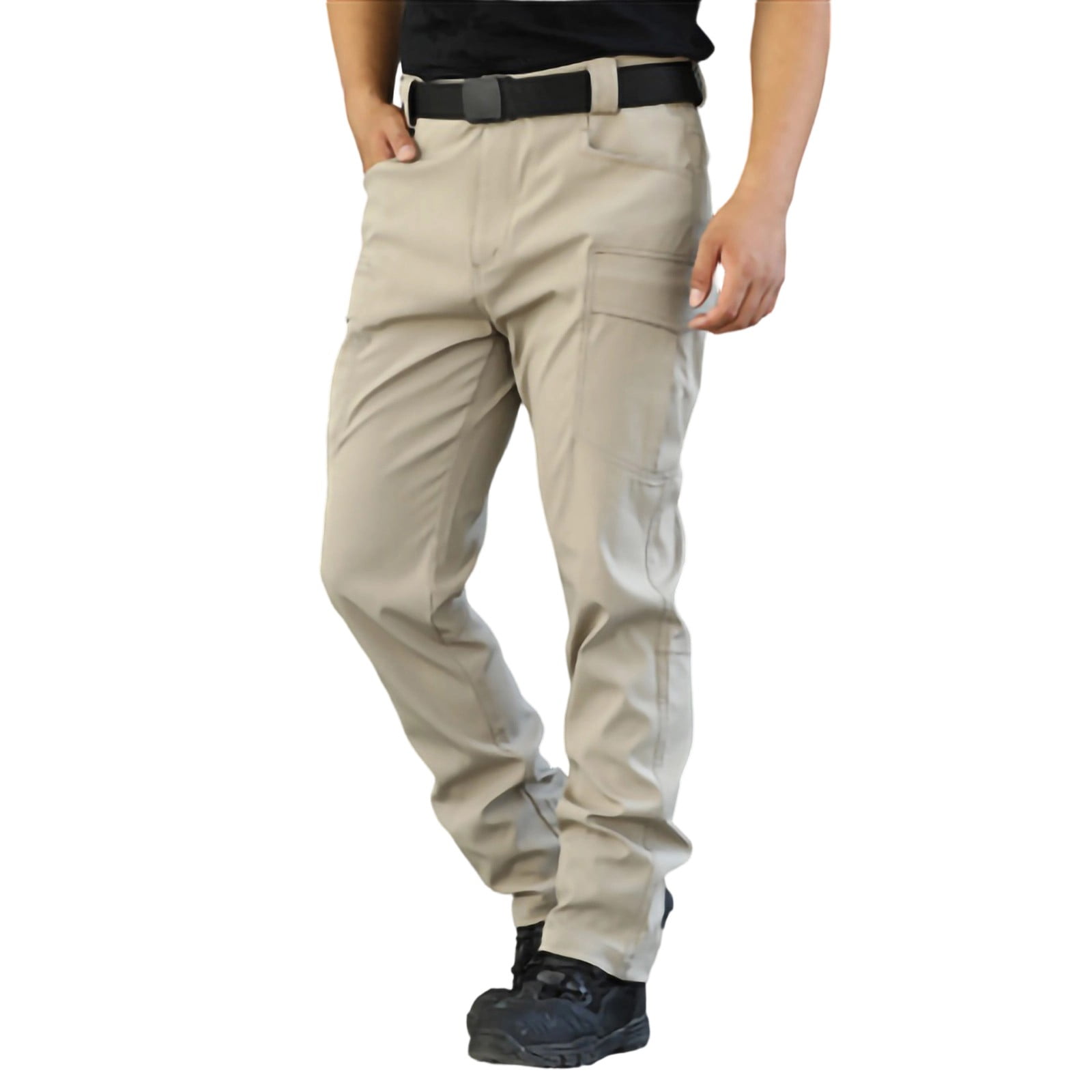 FRSASU Men’s Softshell Fleece Lined Winter Hiking Cargo Pants, Water ...