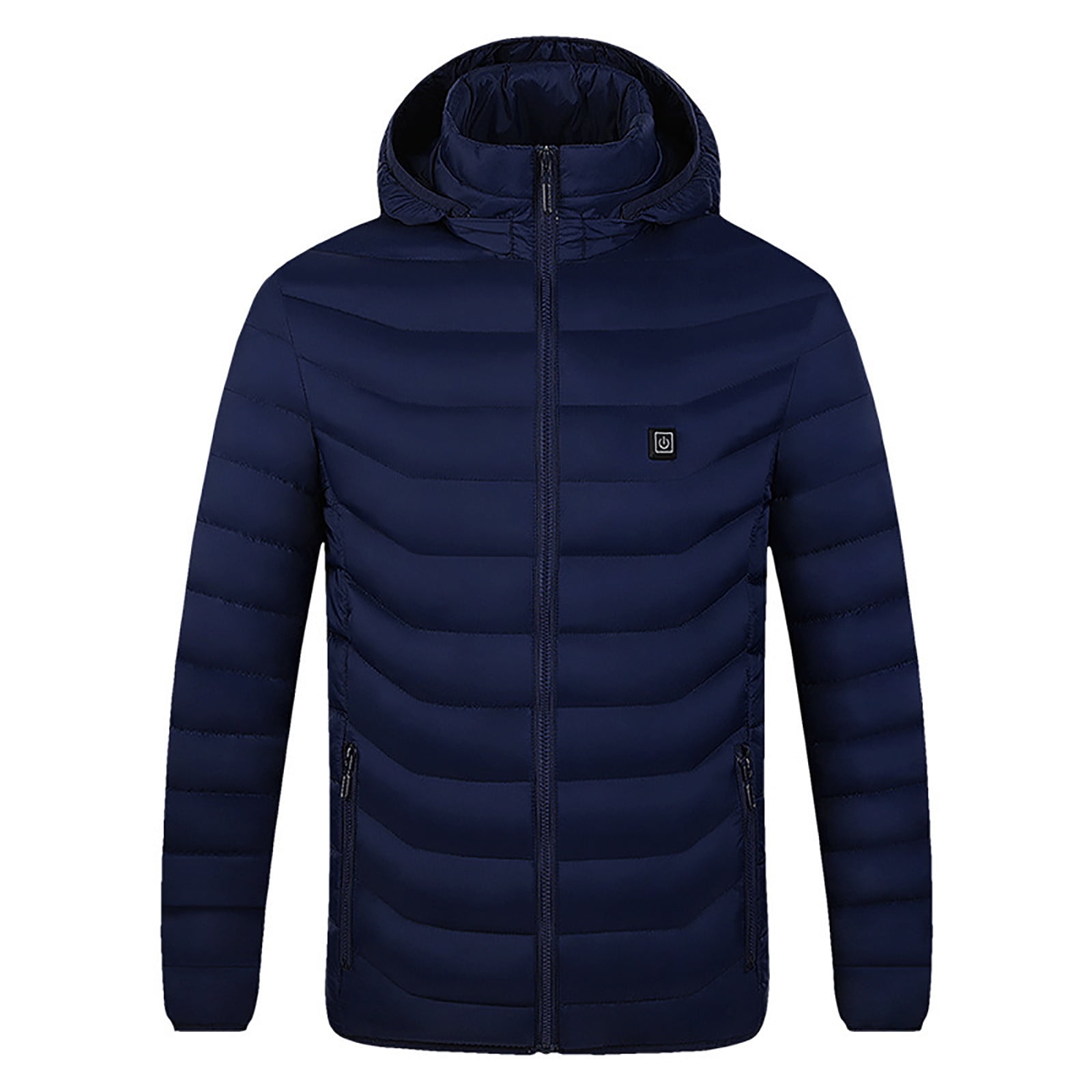 FRSASU Mens Heated Jackets Detachable Hood, Washable Lightweight Zip ...
