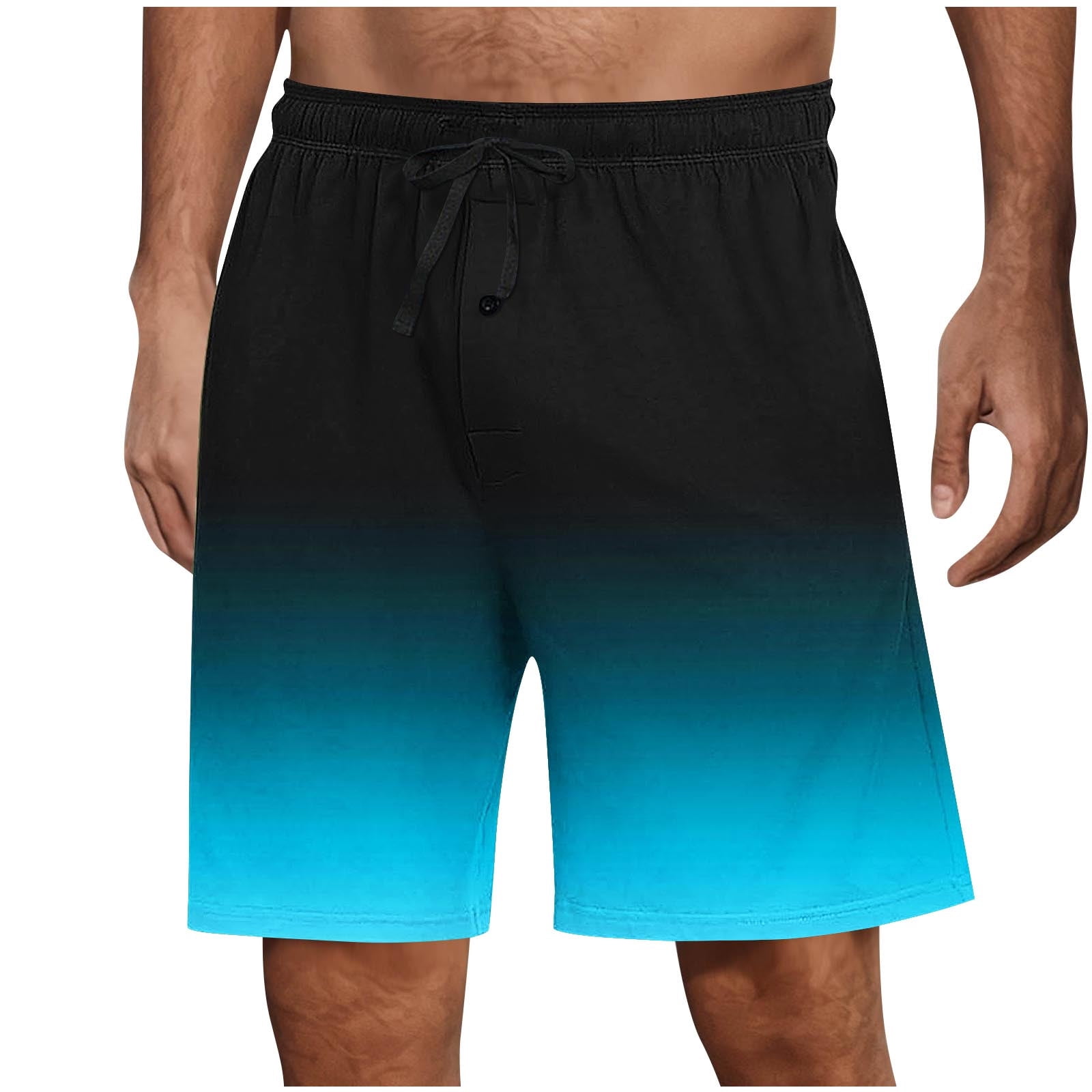 FRSASU Mens No Liner Gradient Swim Trunks Quick Dry 9 Inch with Pockets ...