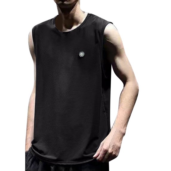 FRSASU Mens Workout Tank Tops Sleeveless Shirt Muscle Gym Bodybuilding ...