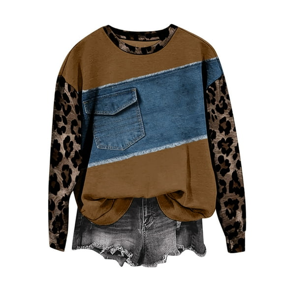 FRSASU Sweatshirts for Women Fashion Vintage Long Sleeves Shirts ...