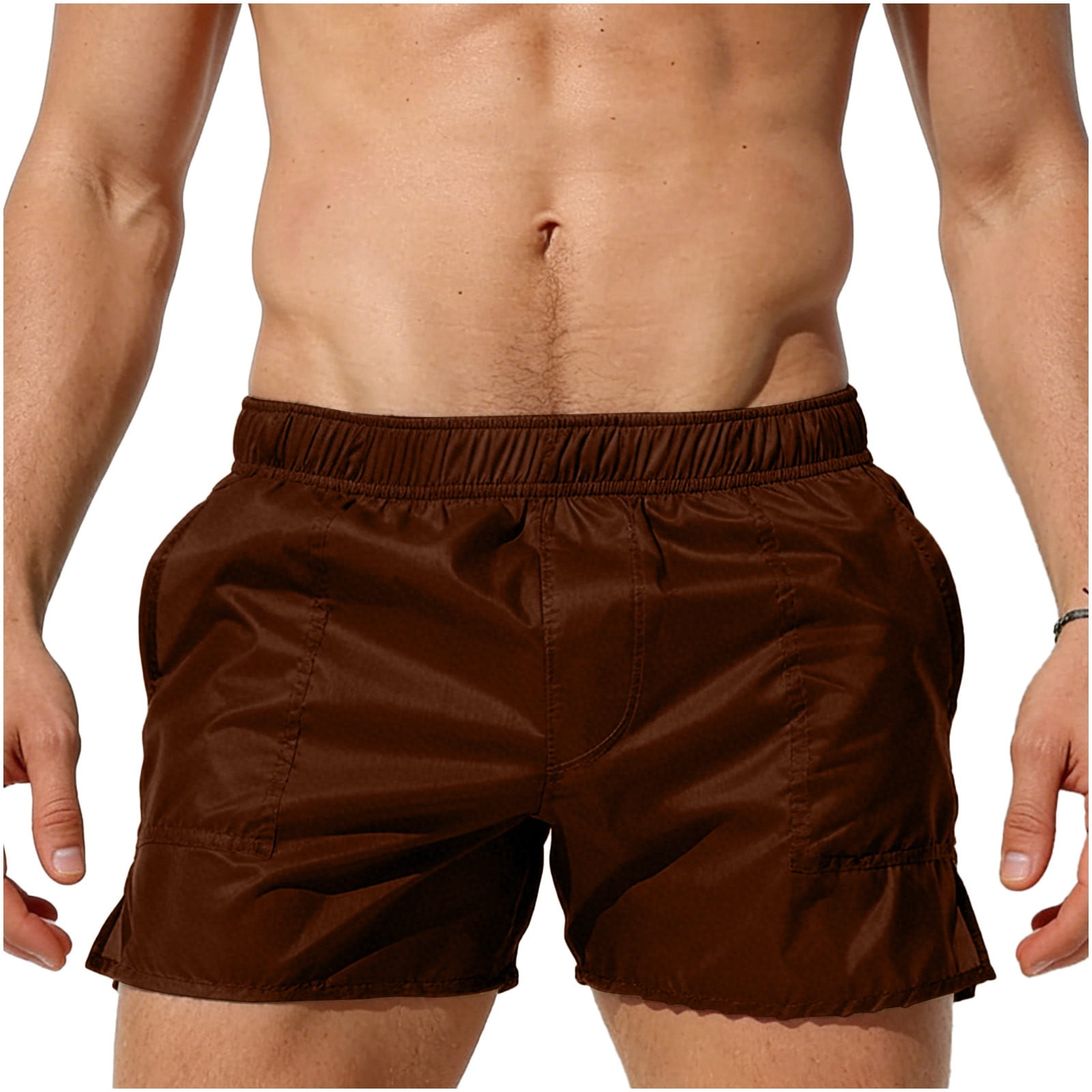 FRSASU Swim Trunks Mens 3 Inch See Through No Mesh Liner Men's Swimwear ...