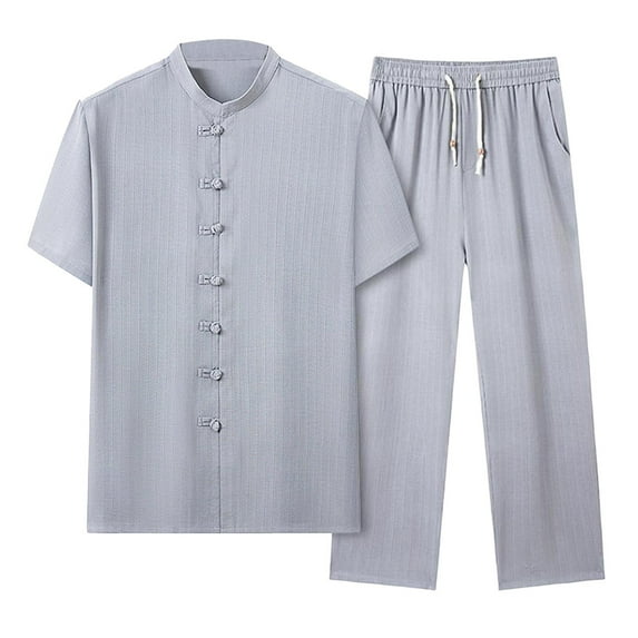 FRSASU Tang Suit Men Hanfu Chinese Traditional Clothes Kung Fu Shirt ...