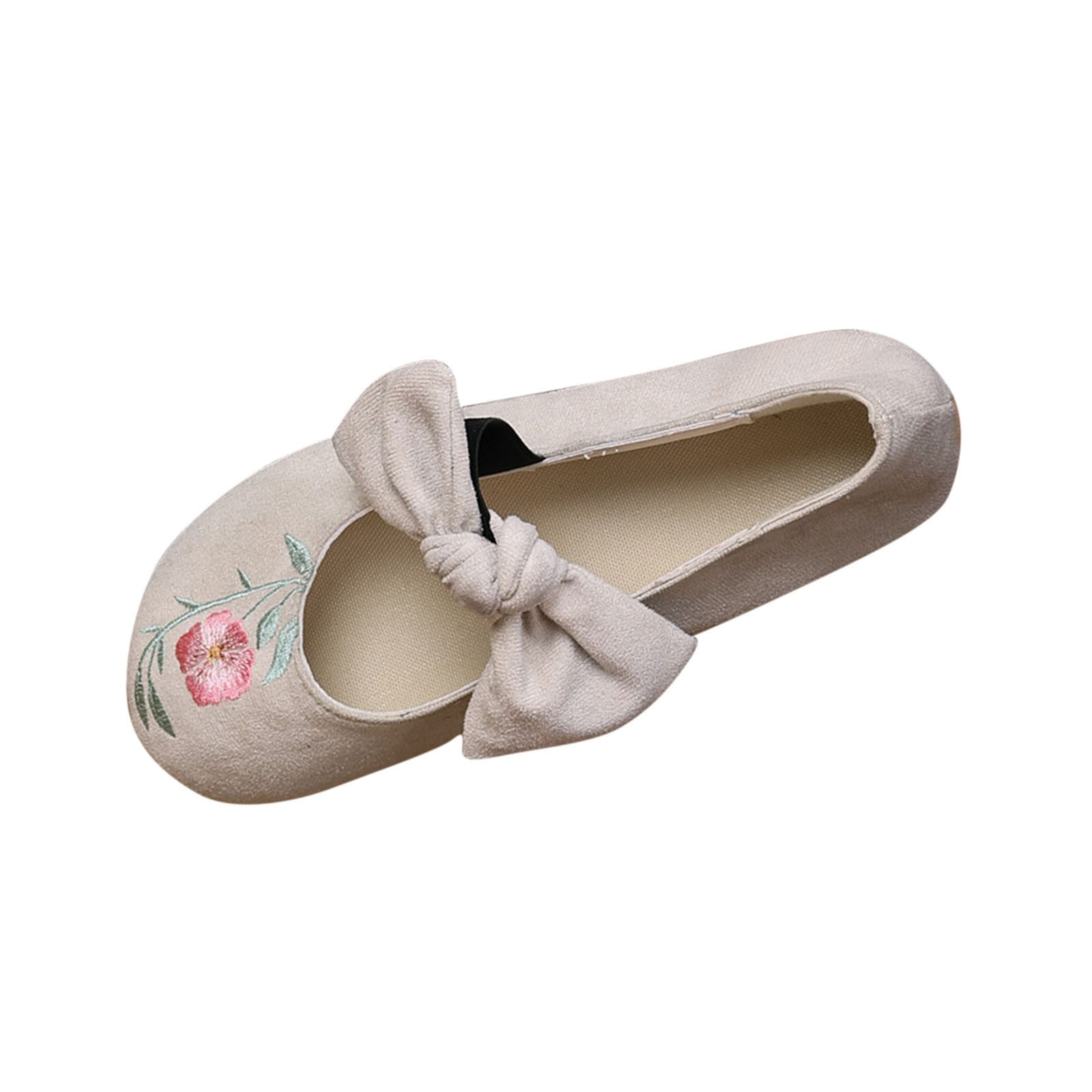 FRSASU Women's Ballet Flats Soft Knit Lightweight Round Toe Slip On ...