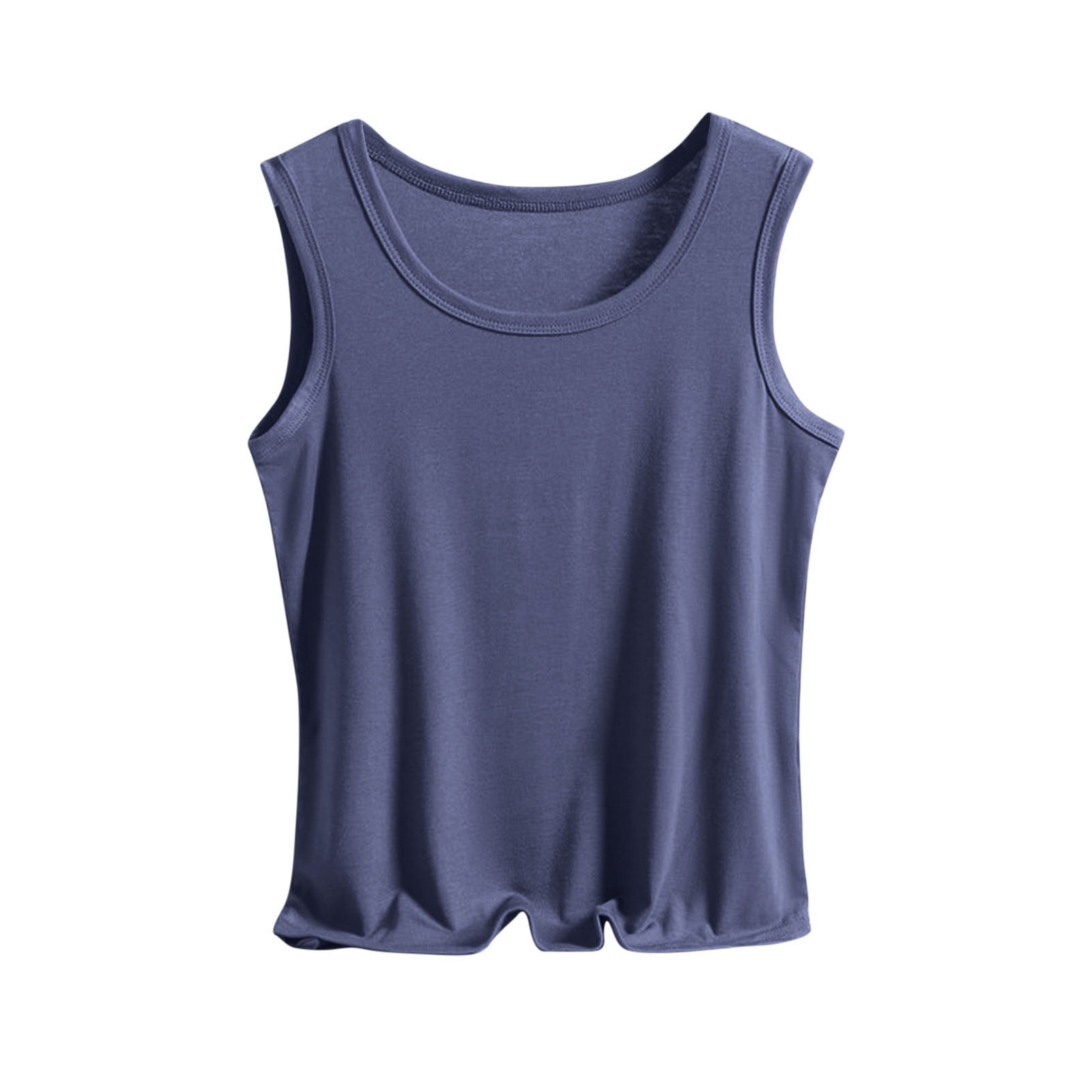 FRSASU Women’s Basic Sleeveless Vest Solid Color Casual Soft Business ...