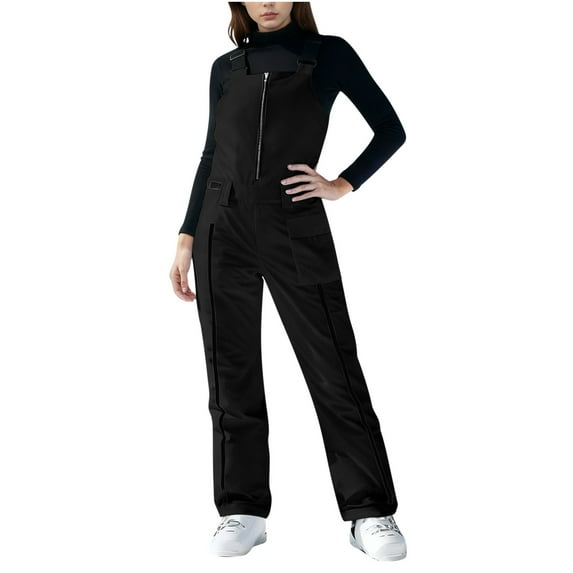 FRSASU Womens Ski Snow Bibs Pants Insulated Water Resistant Overalls ...