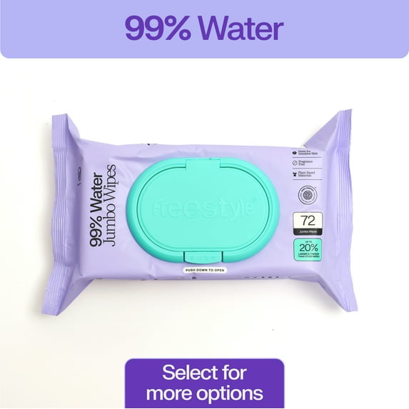 Freestyle Soft Jumbo Baby Wipes for Sensitive Skin, Unscented, 1 Flip ...