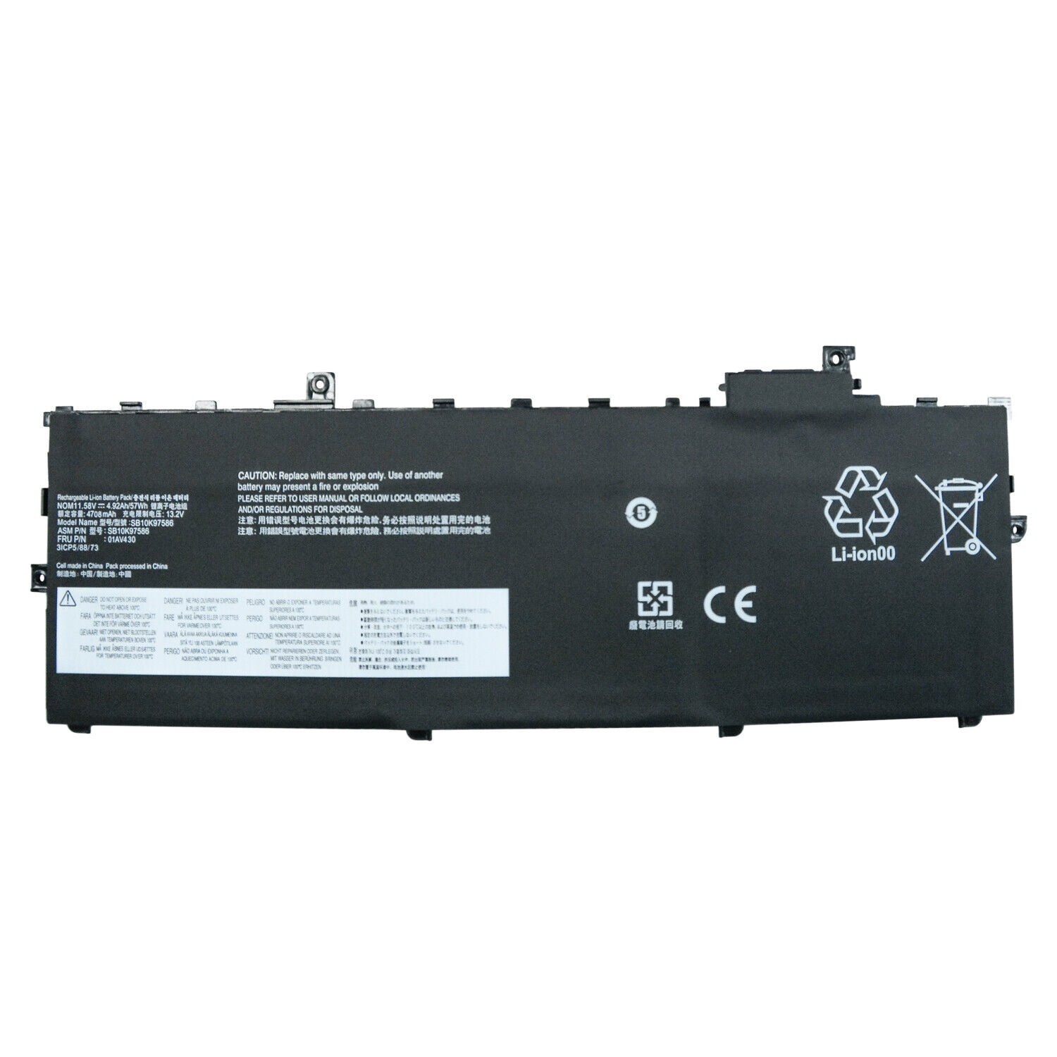 01AV494 01AV431 Battery for Lenovo ThinkPad X1 Carbon 5th Gen 2017 6th ...