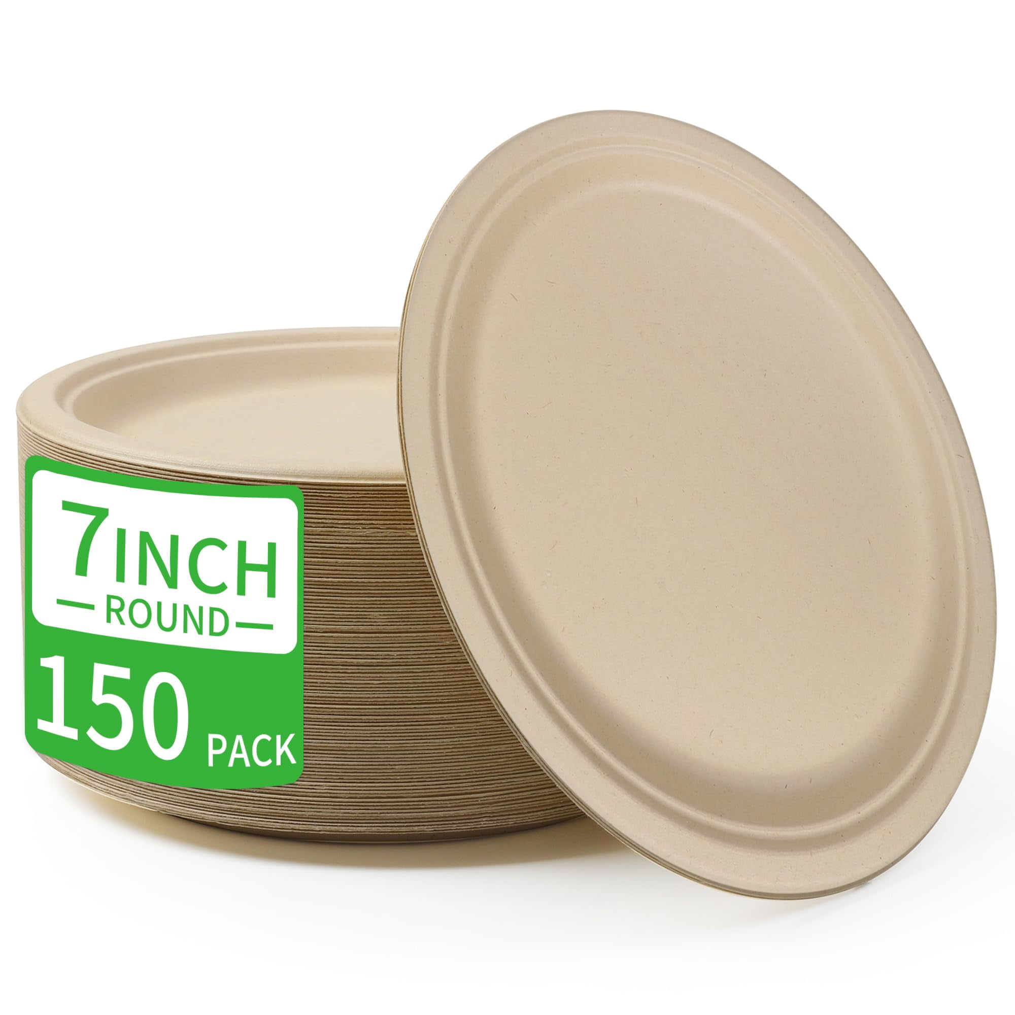 FRUTLE Paper Plates 7 Inch Heavy AFN1Duty - Disposable Paper Plates ...