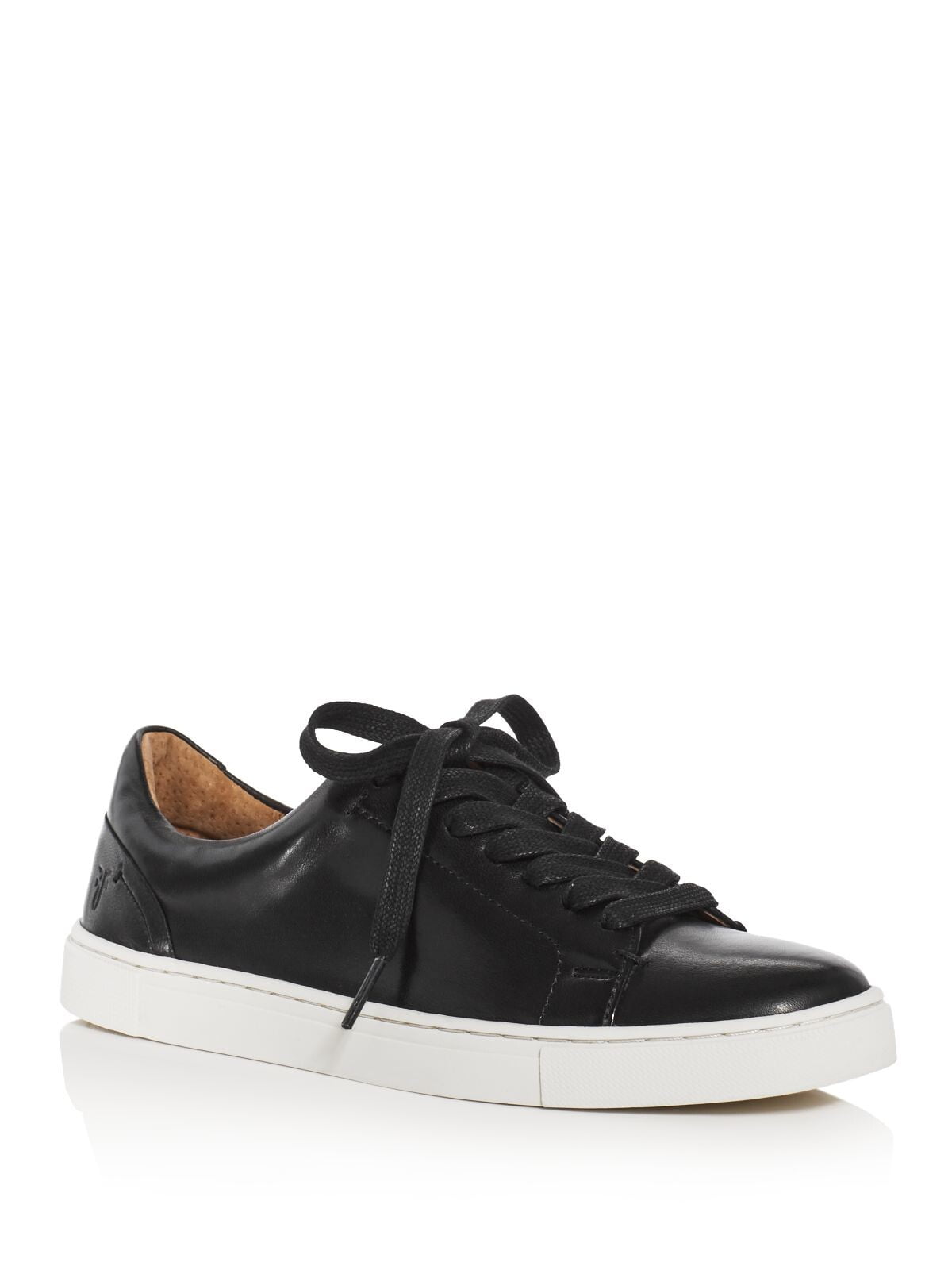 FRYE Womens Black Comfort Ivy Round Toe Platform Lace-Up Leather ...