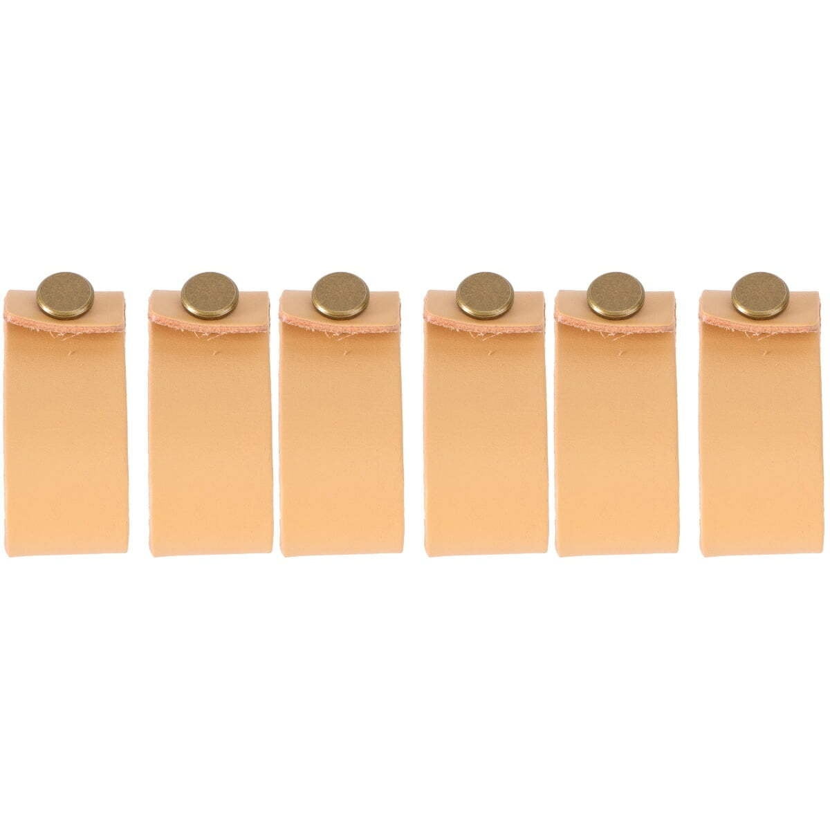 FS. 6 PCS Minimalist Leather Single Hole Handmade Cabinet Door Knobs ...