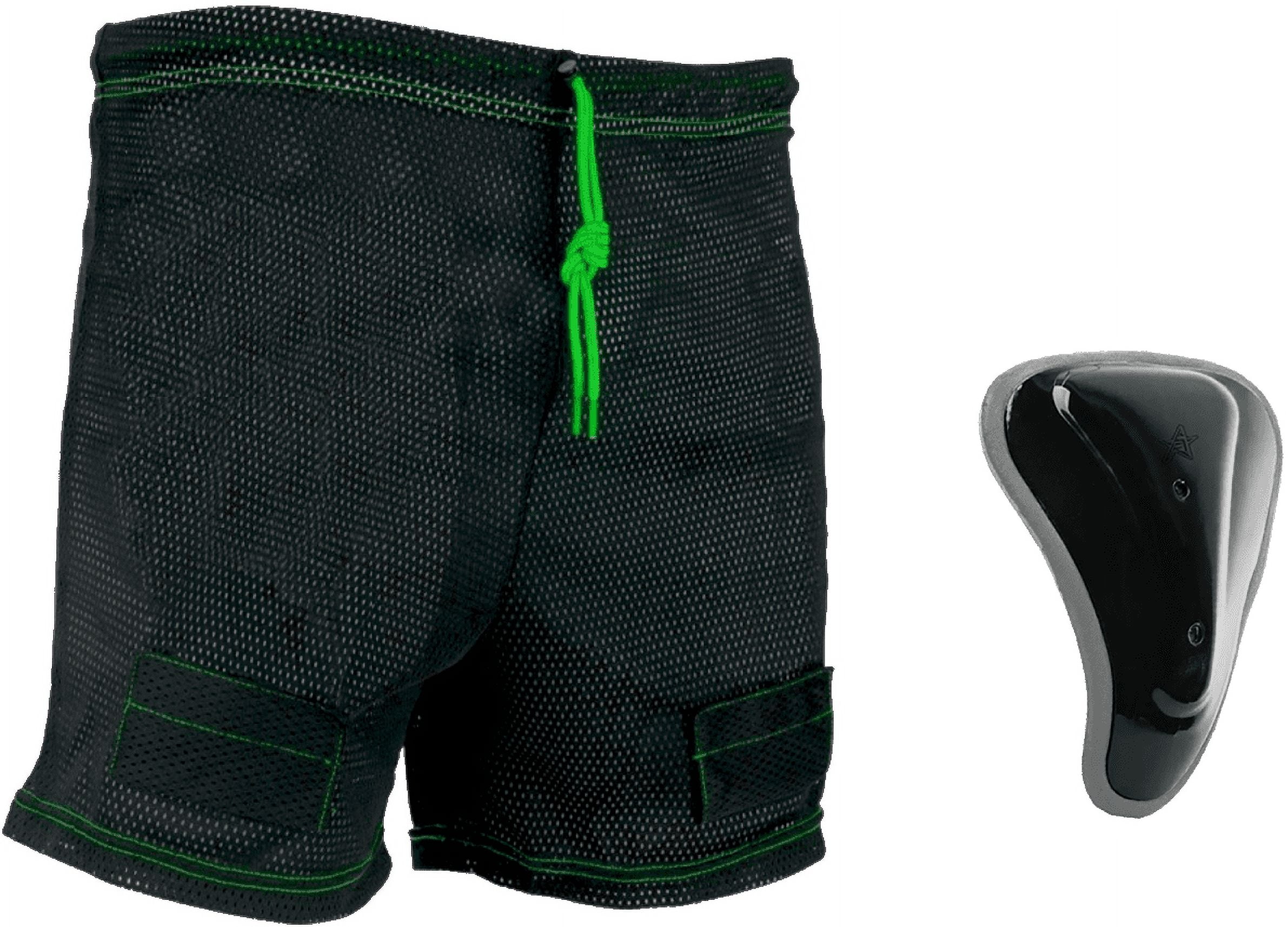 FS VIBE Youth Girls Hockey Mesh Shorts with Pelvic Protector - Medium ...