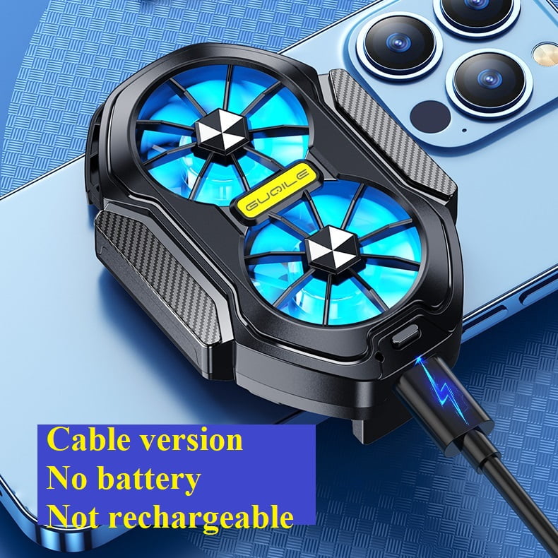 FS01 Dual Fan Rechargeable Mobile Phone Cooler Radiator Long Lasting ...