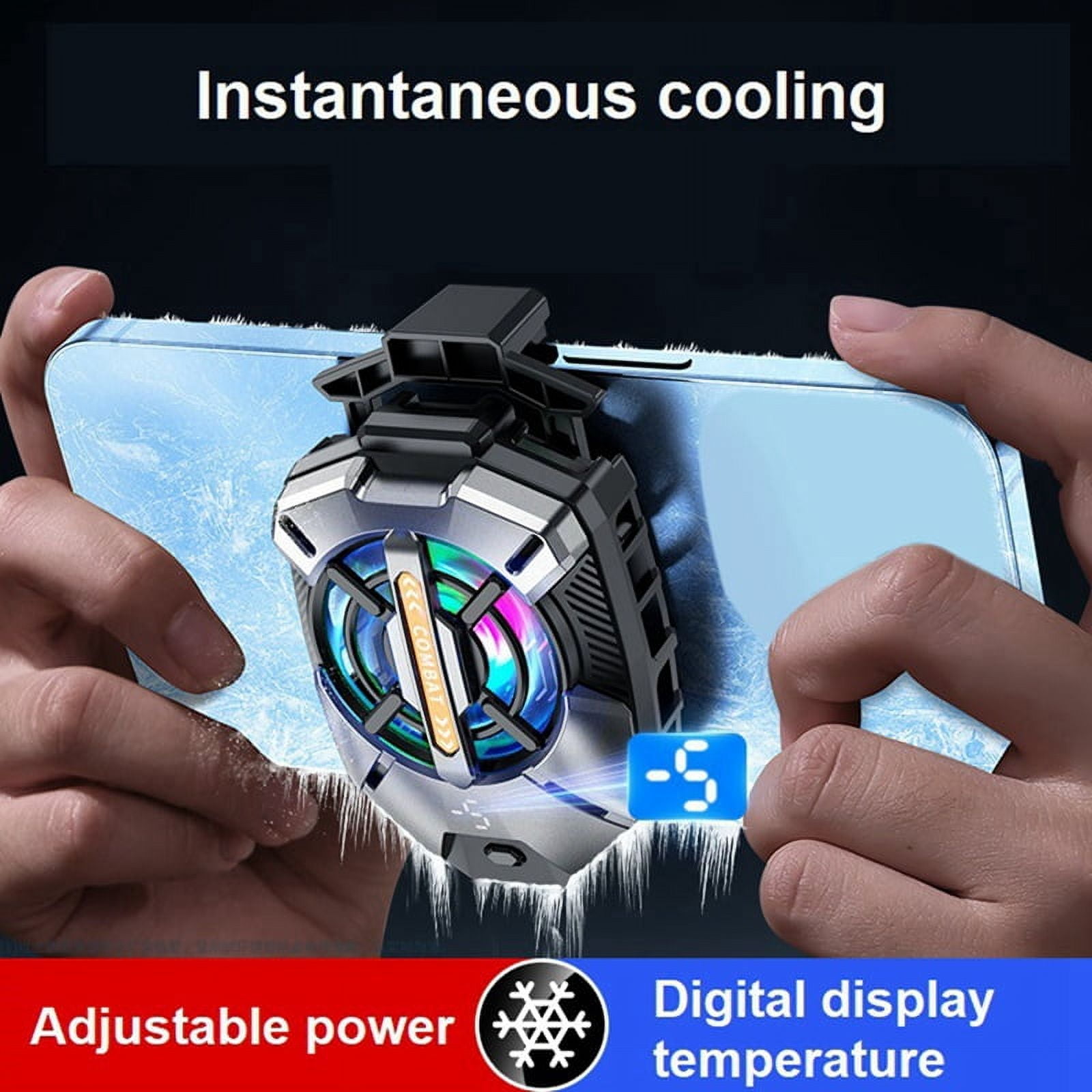 FS09 Semiconductor Mobile Phone Radiator Back Clip Silent Cooler Heat ...