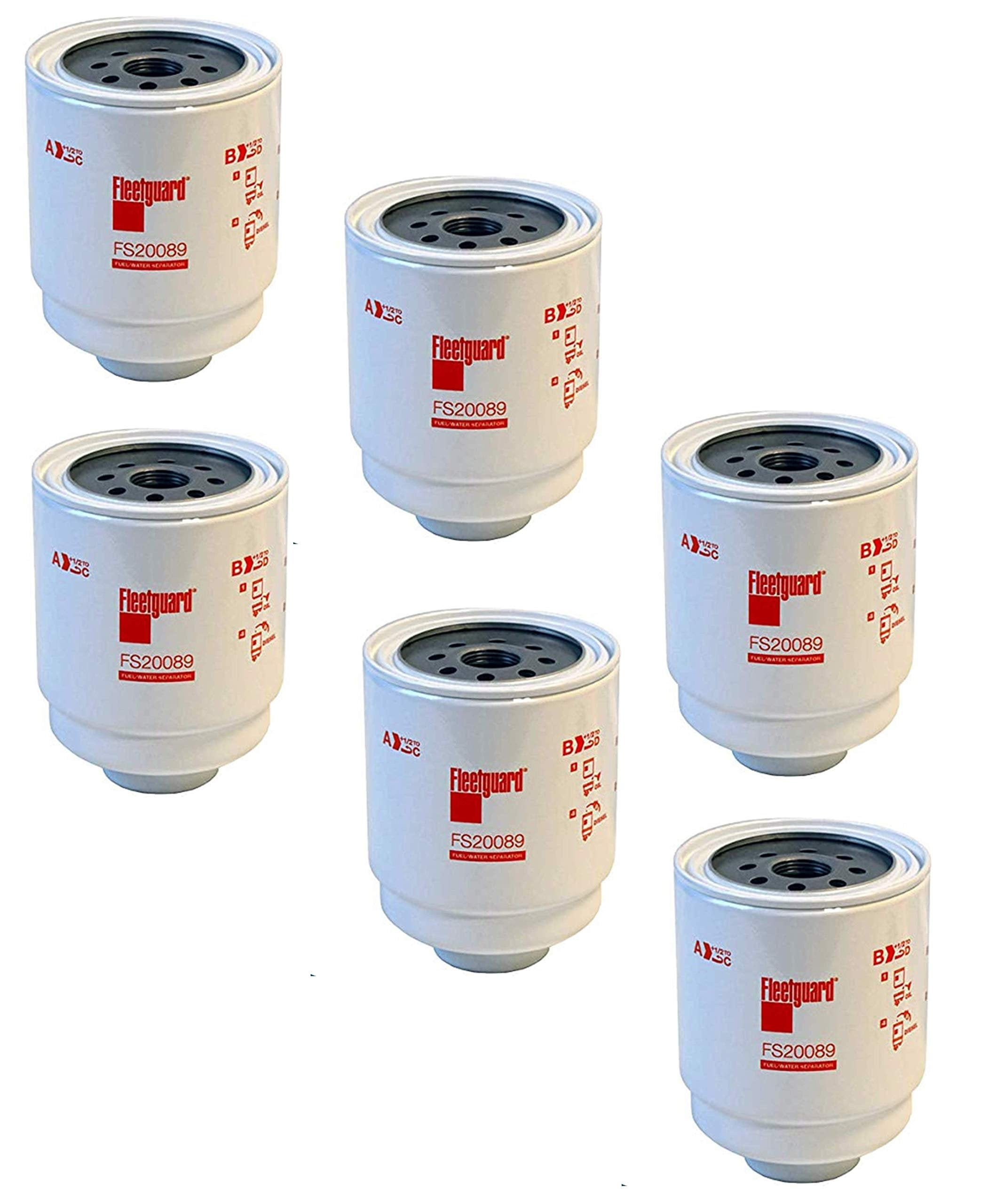FS20089 Fleetguard Fuel Filter/Water Separator Pack of 6 - Walmart.com