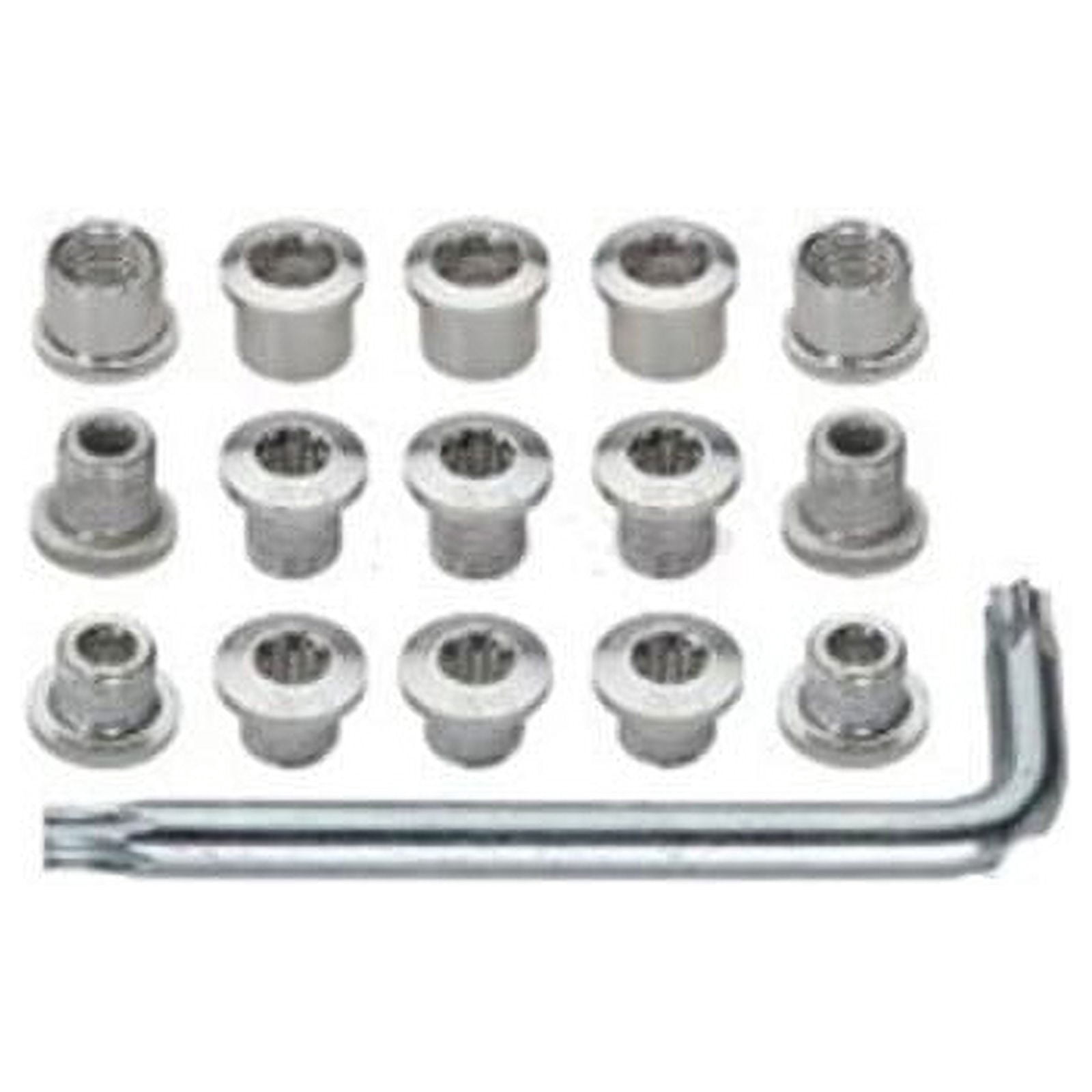 FSA Alloy Torx Chainring Bolts Triple 4B Silver 12Pcs - Walmart.com