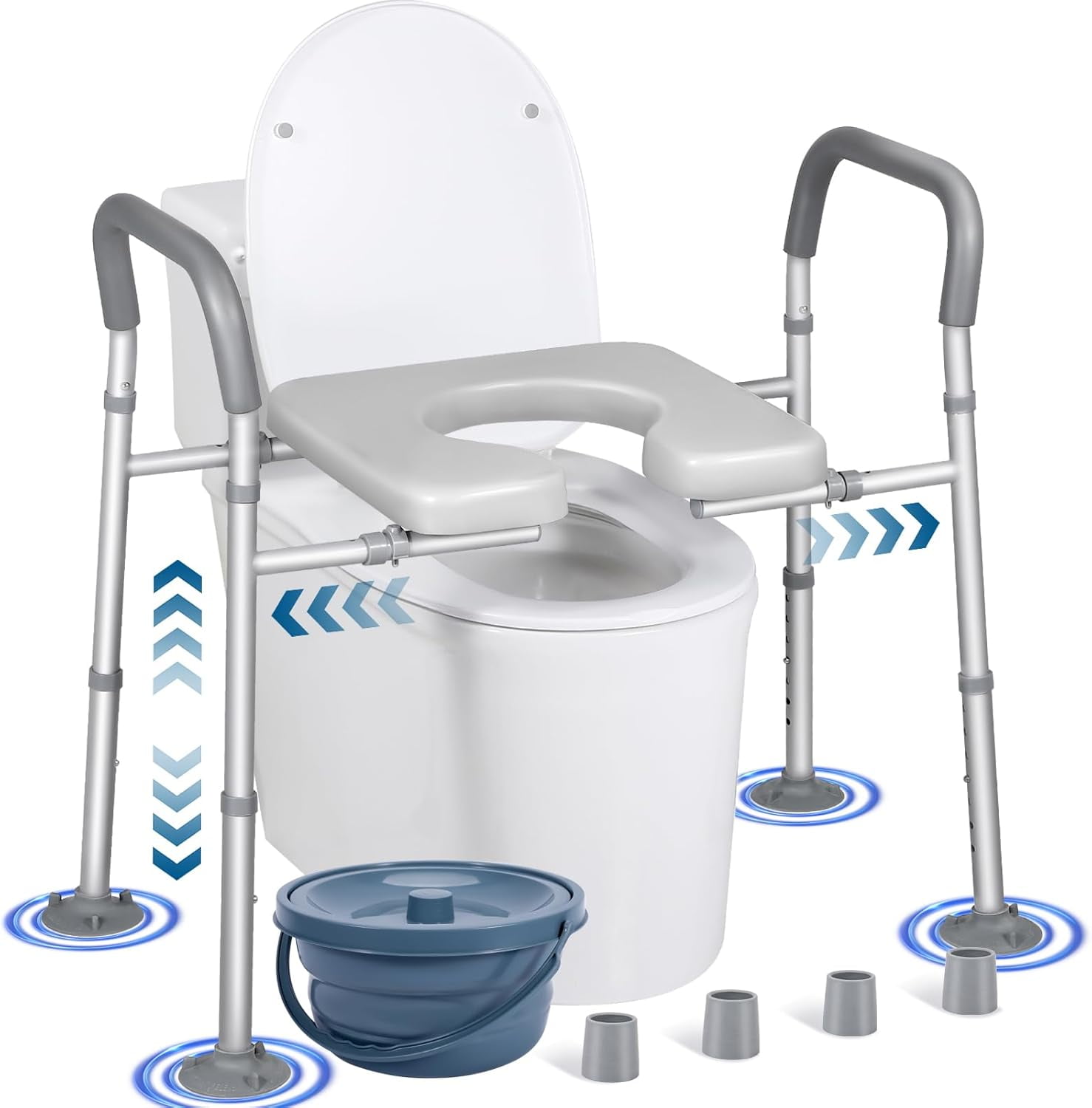 FSA/HSA Eligible Raised Toilet Seat with Handles - Width & Height ...