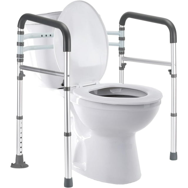 FSA/HSA Eligible Toilet Safety Rails, Adjustable Toilet Safety Frame ...