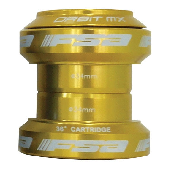 FSA Orbit MX Mountain Bike Headset - 1 1/8 Inch Threadless Gold - Walmart.com