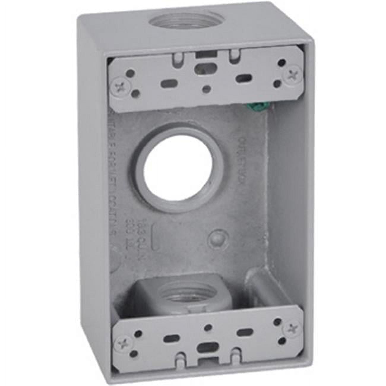 FSB75-3X 1 Gang Rectangular Outlet Box, Gray - Walmart.com