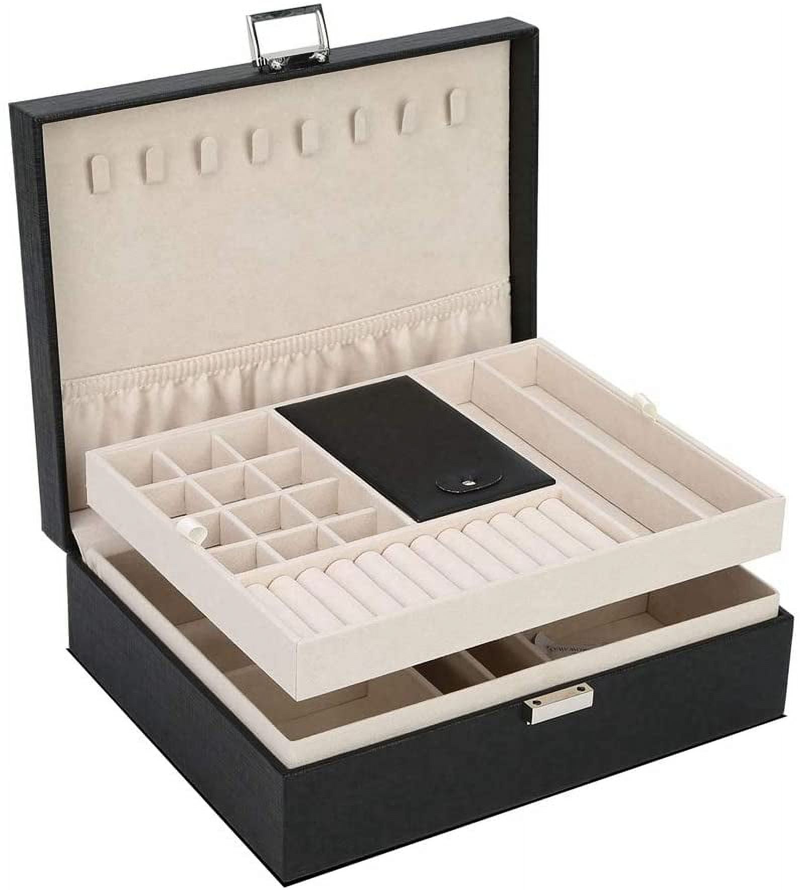 FSC Lighting Jewelry Box Organizer, Travel Jewelry Storage Case ...