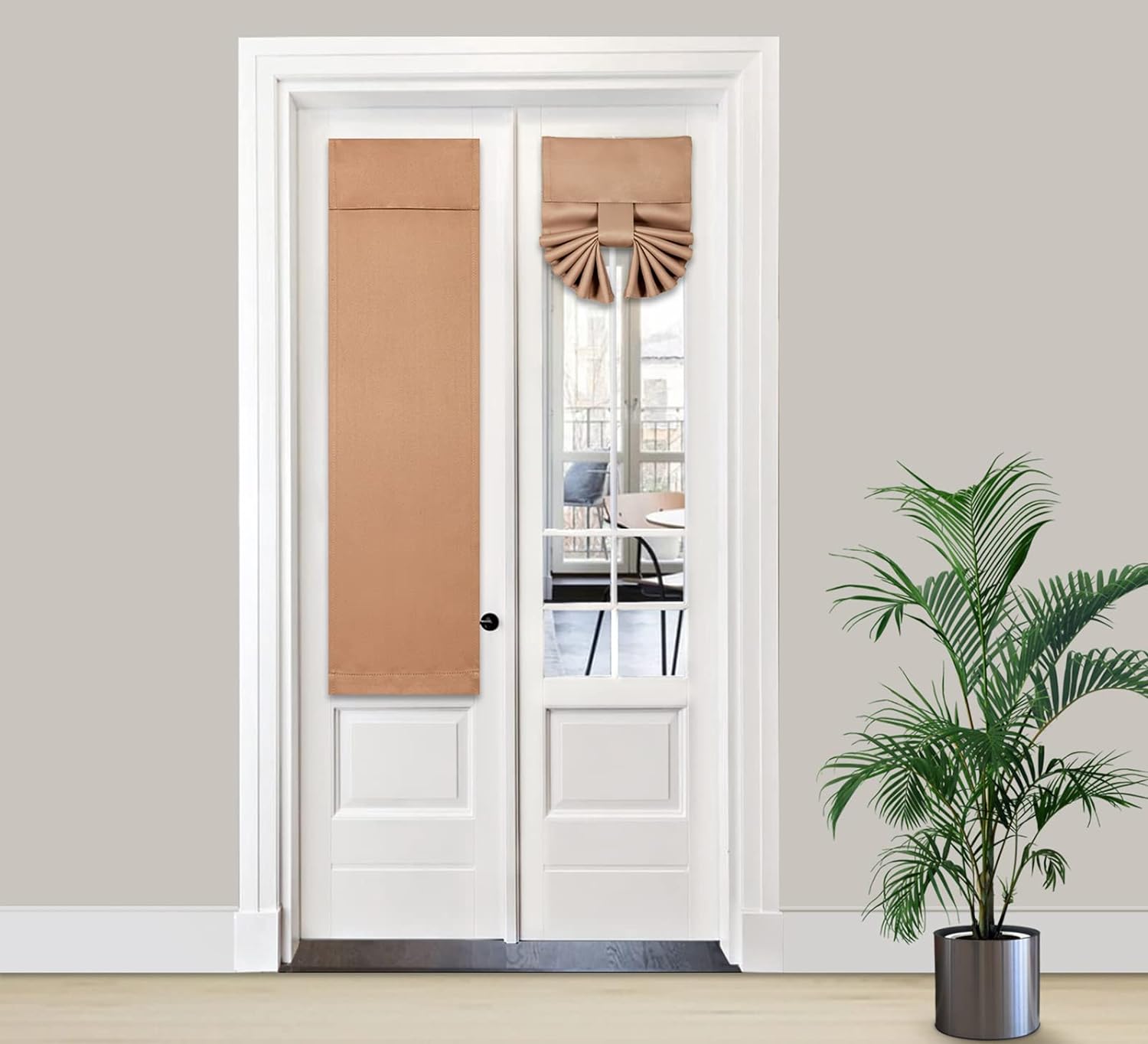 FSCIDA-Blackout Door Curtain,Privacy Tie up Shade Thermal Insulated ...