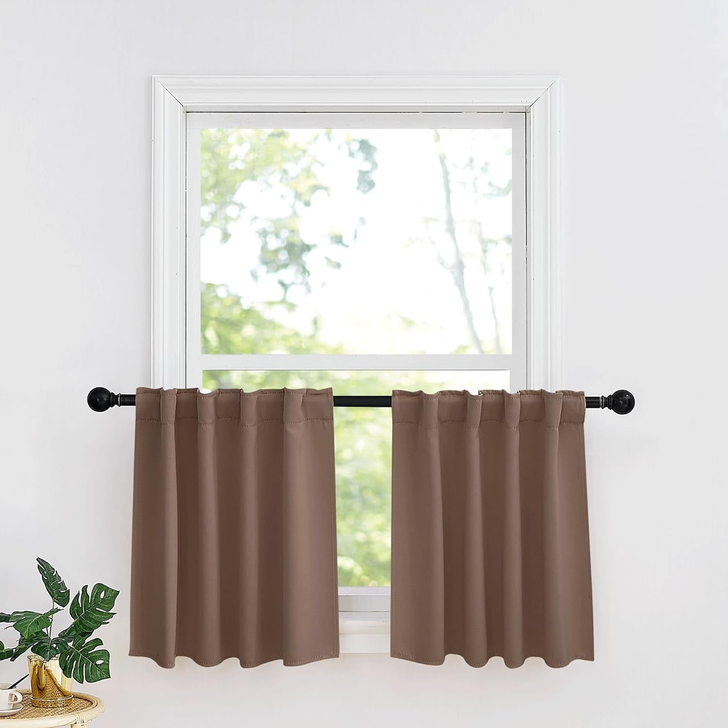 FSCIDA-Small Window Curtains - Blackout Insualting Privacy Curtains for ...